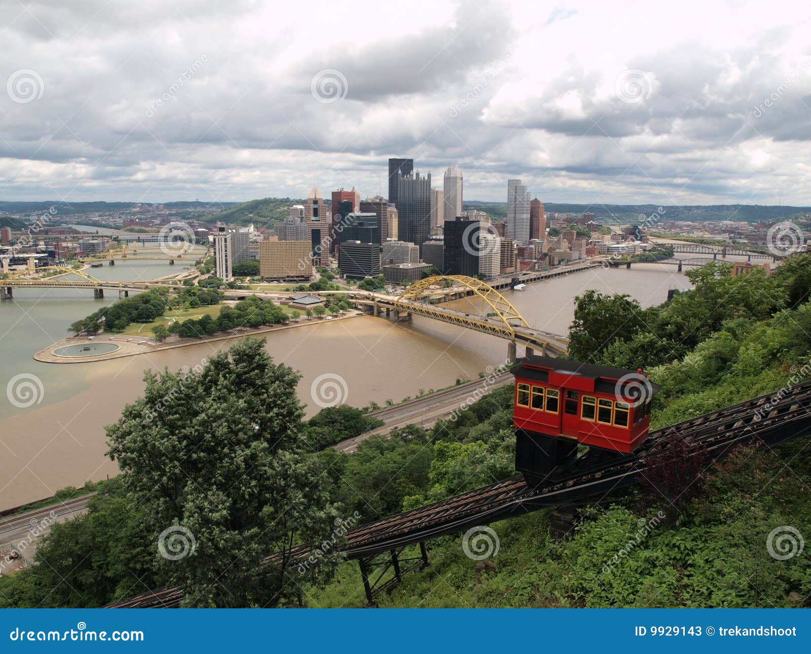 Pittsburgh Incline View stock image. Image of city, pennsylvania - 9929143