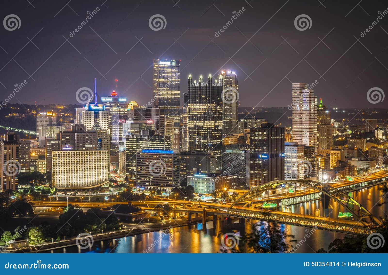 Pittsburgh at night editorial stock image. Image of clemente - 58354814 Pittsburgh at night editorial stock image. Image of clemente - 58354814