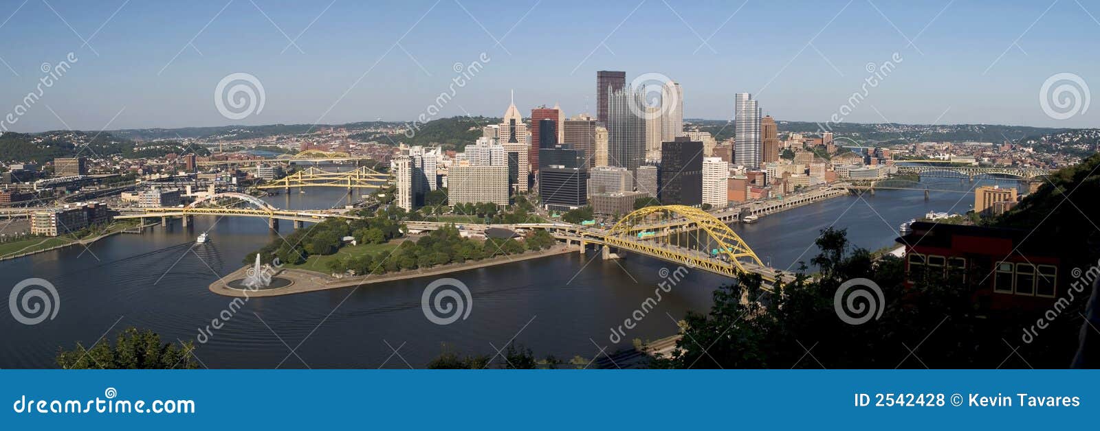 Pittsburgh Panoramic stock photo. Image of monongahela - 2542428
