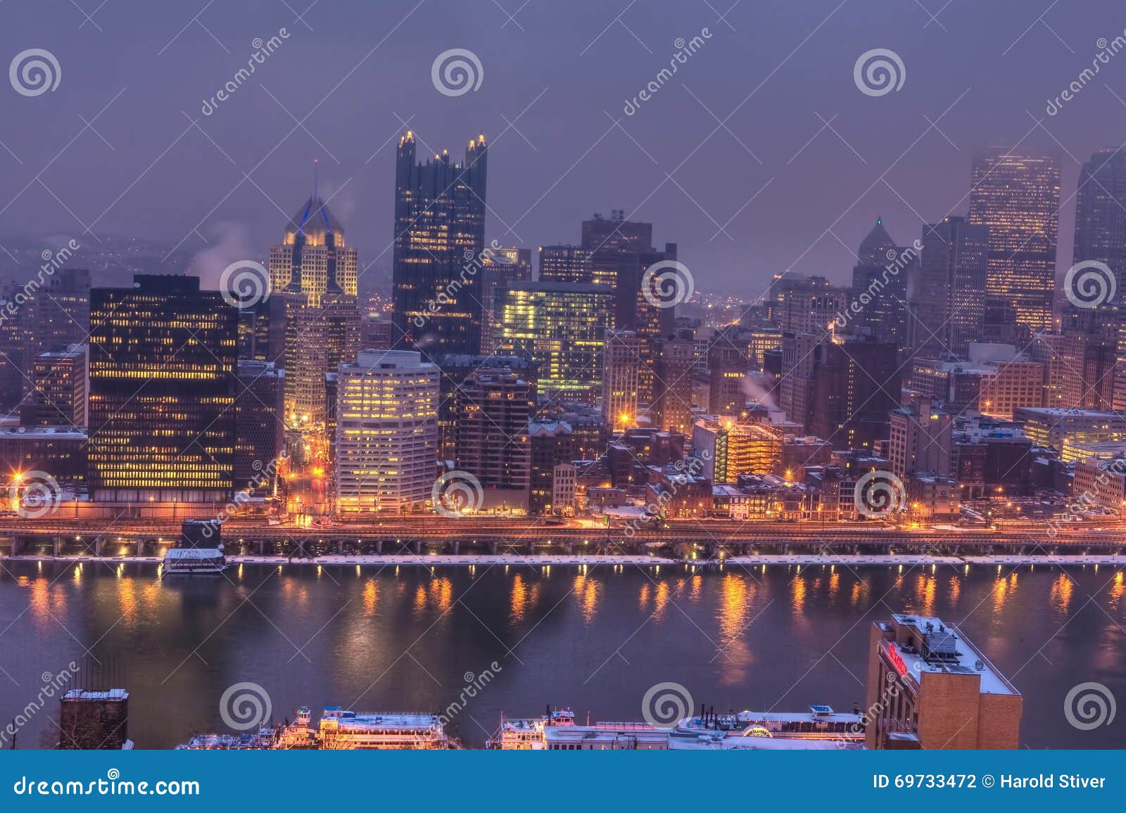 The Pittsburgh, Pennsylvania City Center at Night Editorial Photography ... The Pittsburgh, Pennsylvania City Center at Night Editorial Photography ...