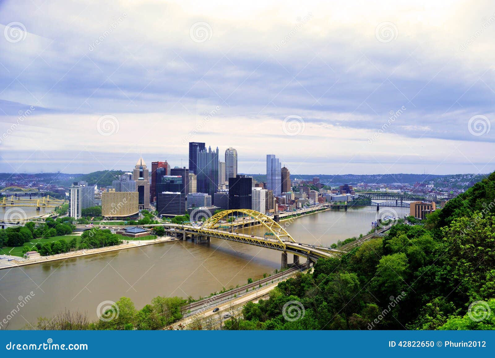 Pittsburgh, editorial image. Image of city, skyscrapers - 42822650