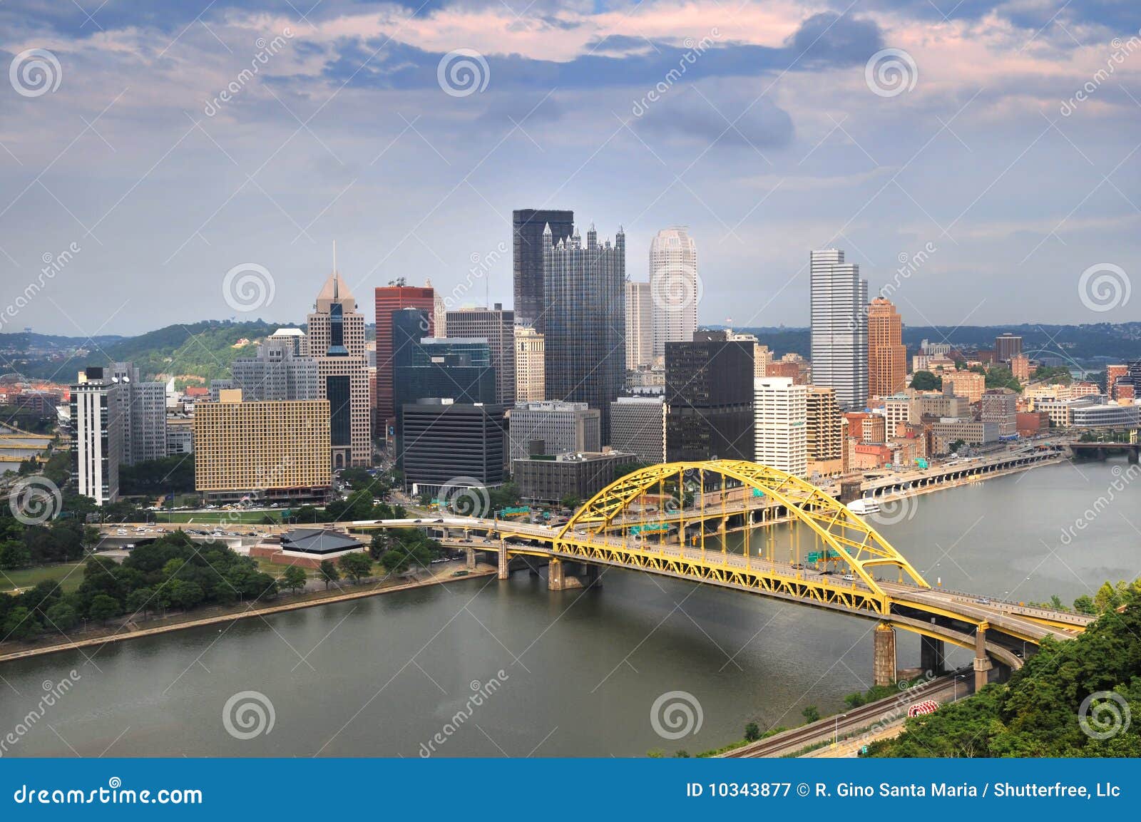 Pittsburgh Skyline during Daytime Stock Image - Image of scene ...