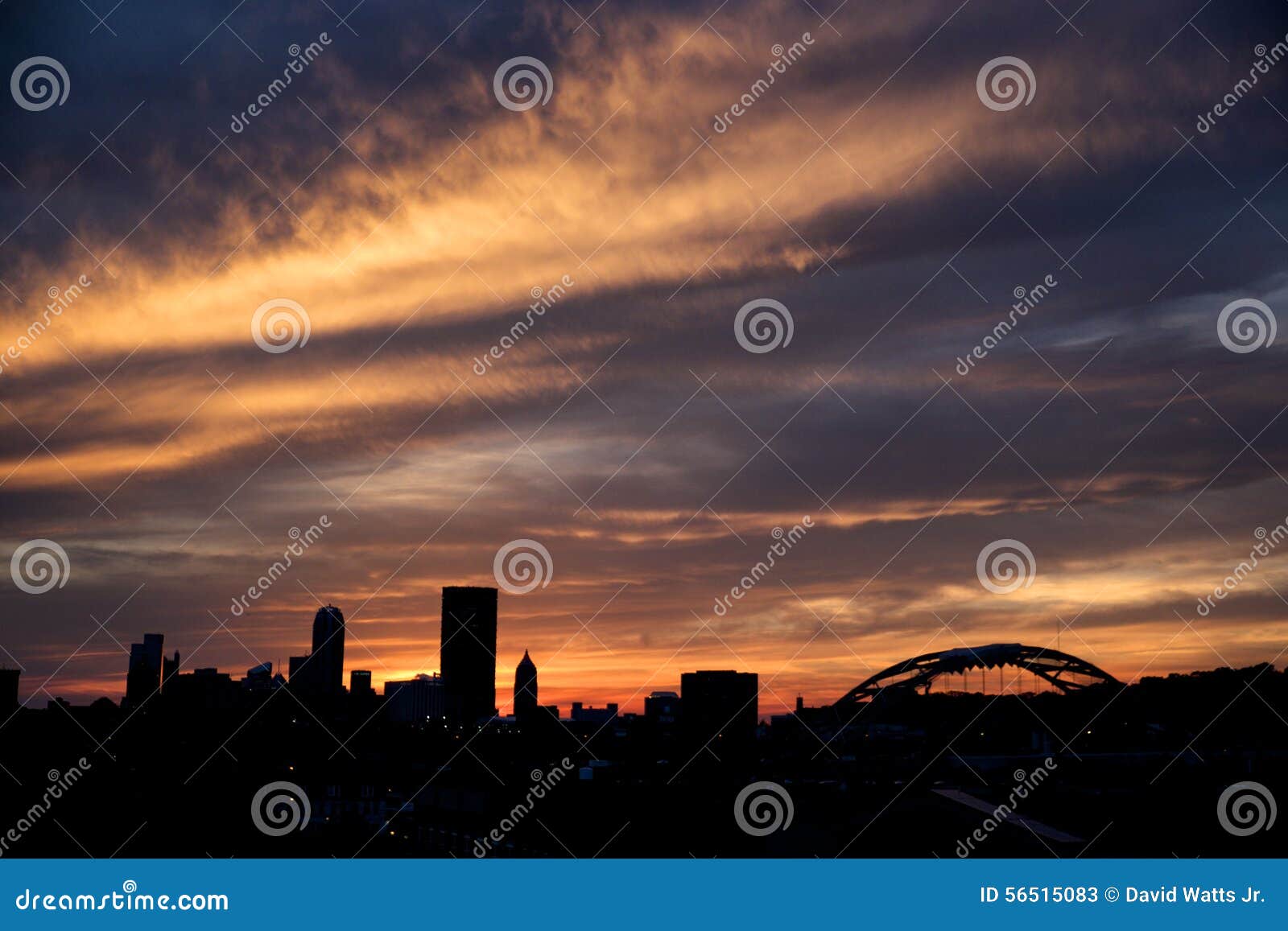 Pittsburgh Sunset stock image. Image of city, pennsylvania - 56515083