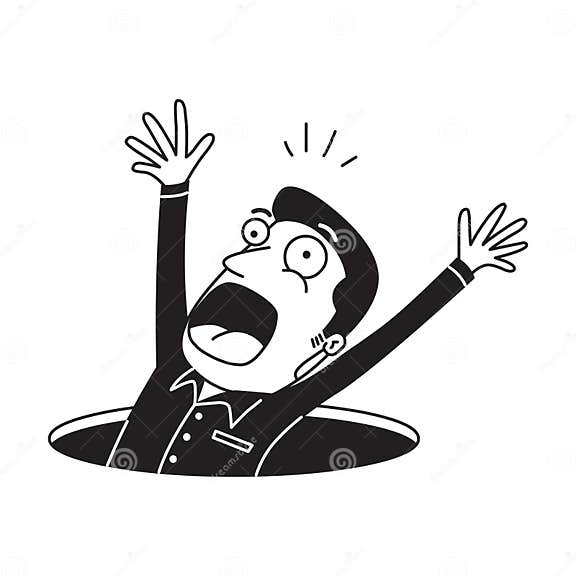 Pity man asking for help stock vector. Illustration of hole - 254527357