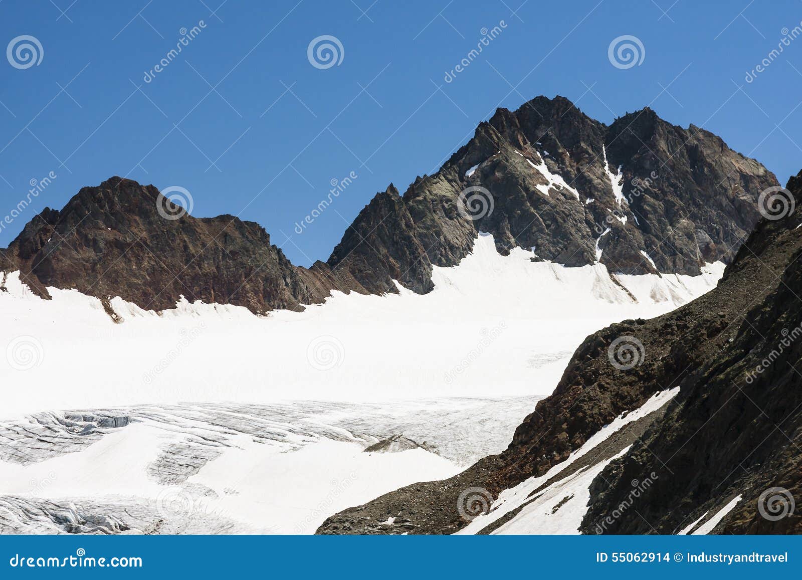 Pitztal Glacier Landscape stock photo. Image of destinations - 55062914