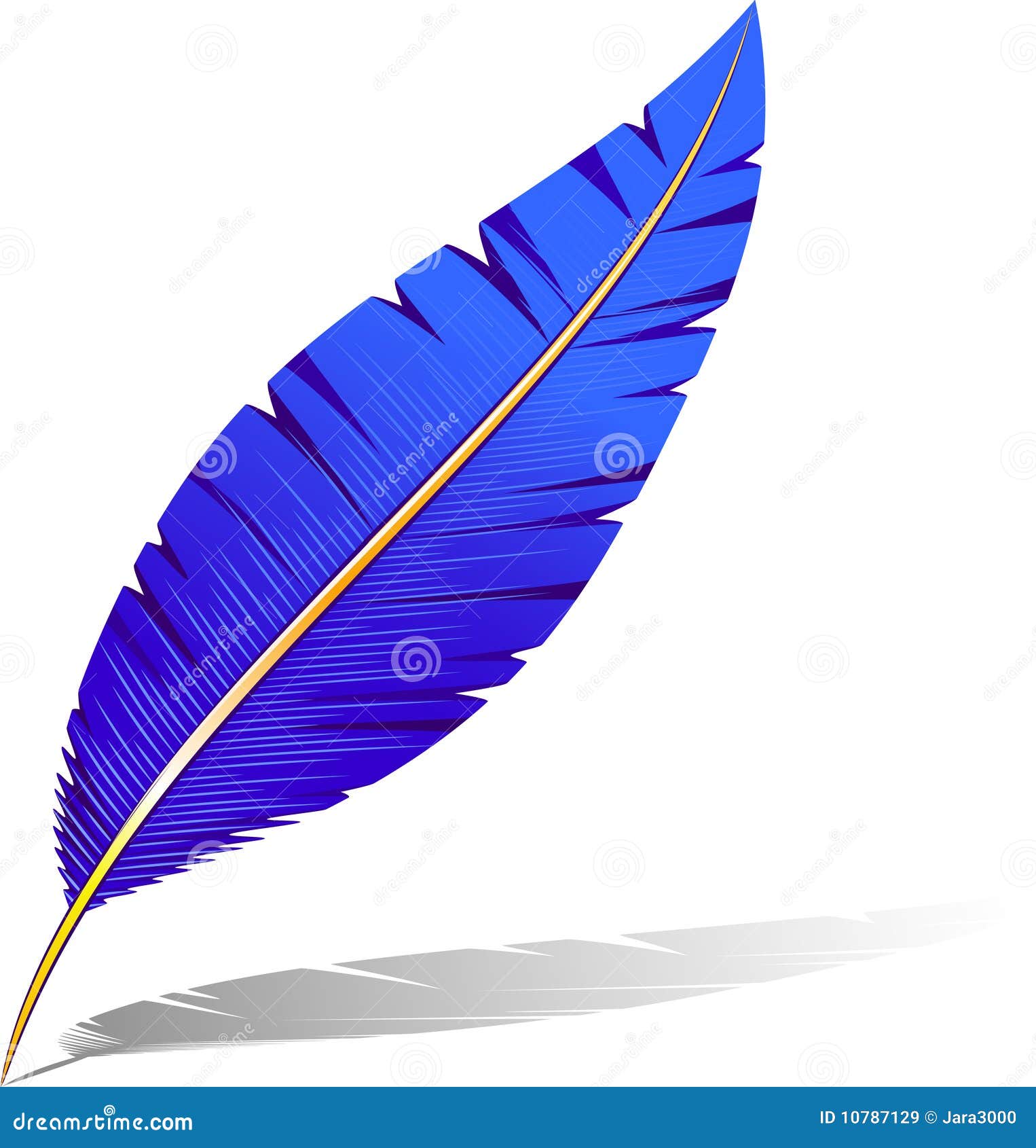 Piuma illustrazione vettoriale. Illustrazione di morbidezza - 10787129