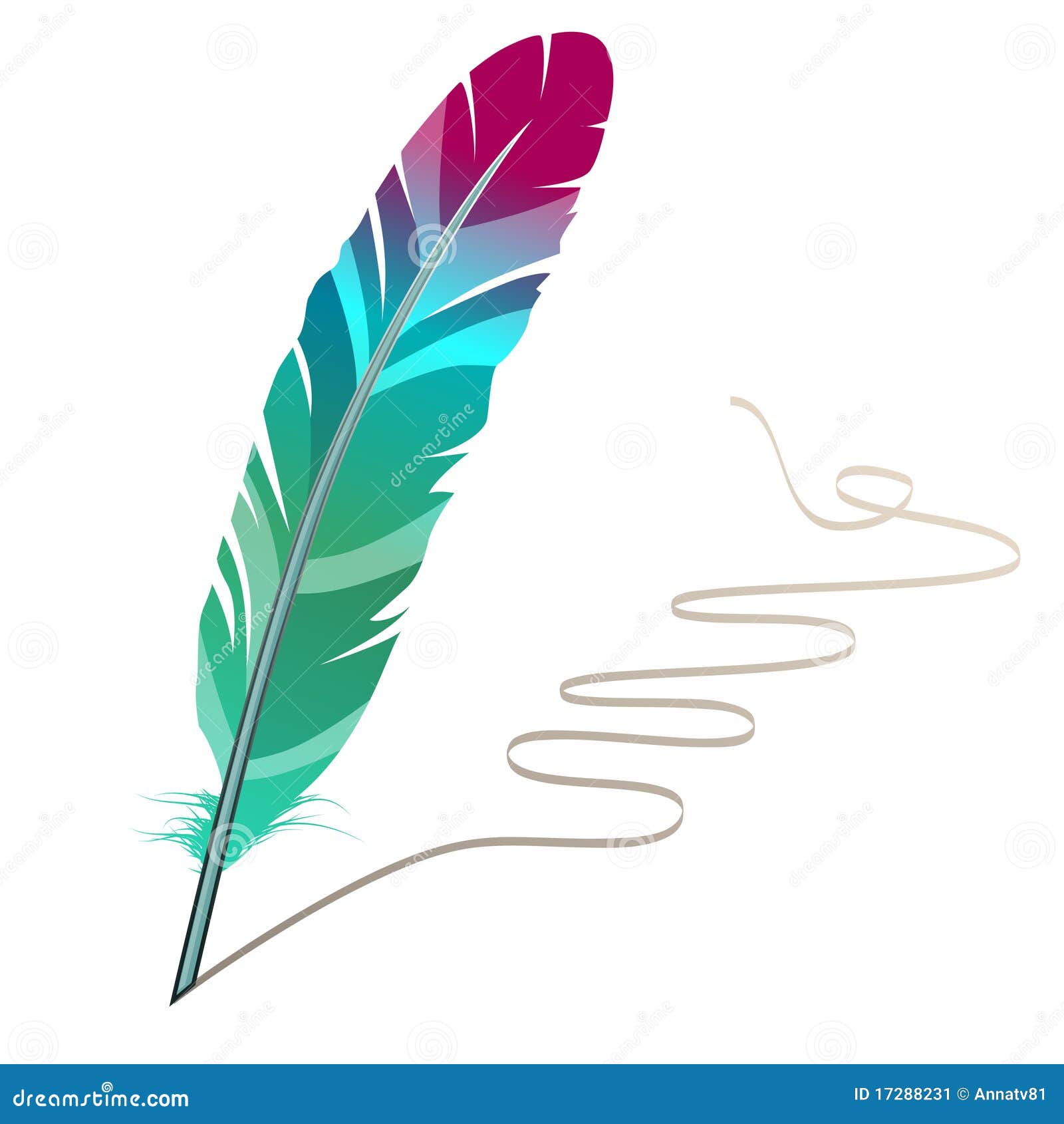 Piuma Molto-colorata Immagine Stock - Immagine: 17288231