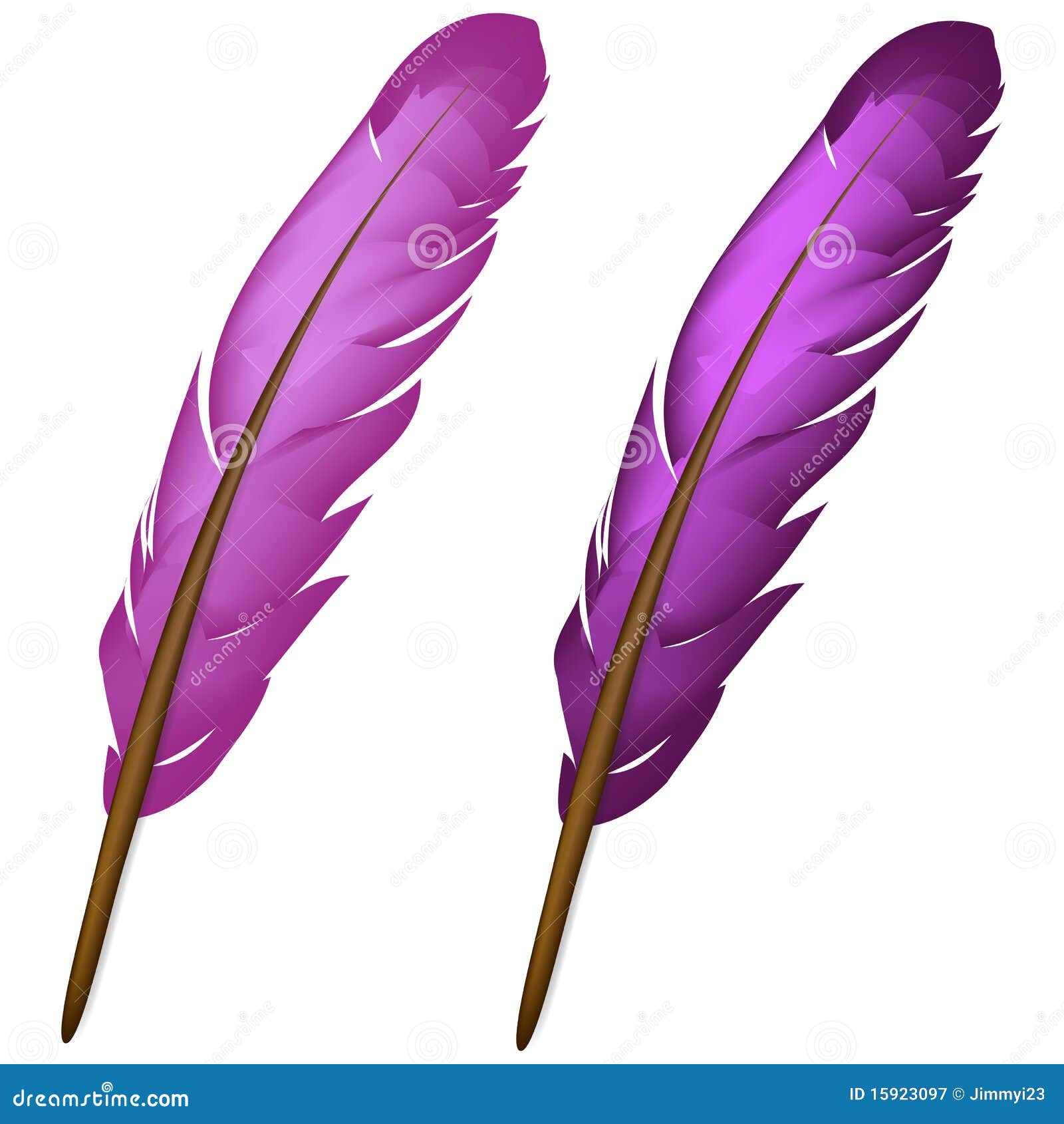 Piuma viola illustrazione vettoriale. Illustrazione di graffetta - 15923097