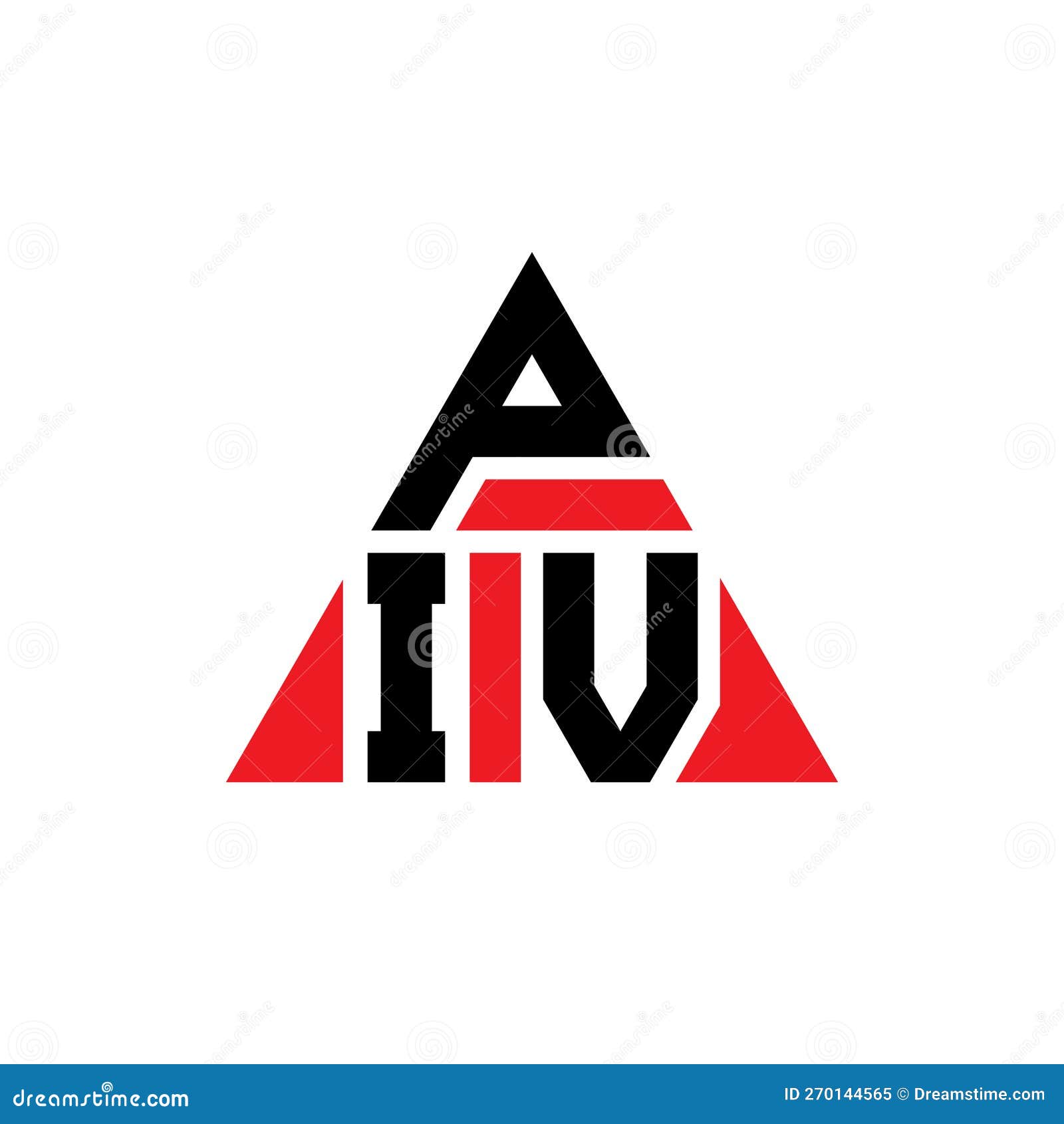 PIV Triangle Letter Logo Design with Triangle Shape. PIV Triangle Logo ...