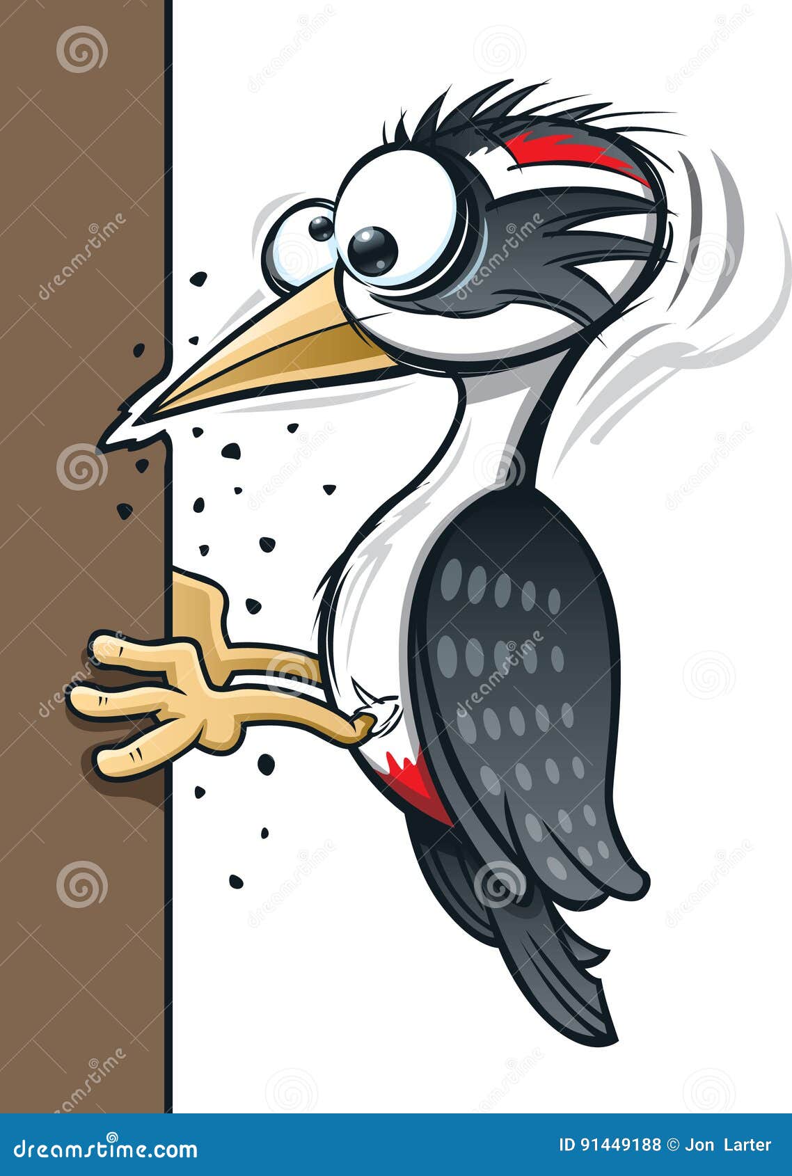 Pivert de bande dessinée illustration de vecteur. Illustration du ...