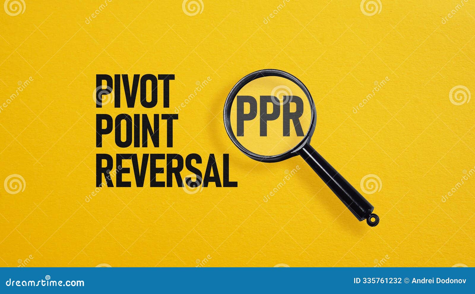 Pivot Point Reversal PPR is Shown Using the Text Stock Photo - Image of ...