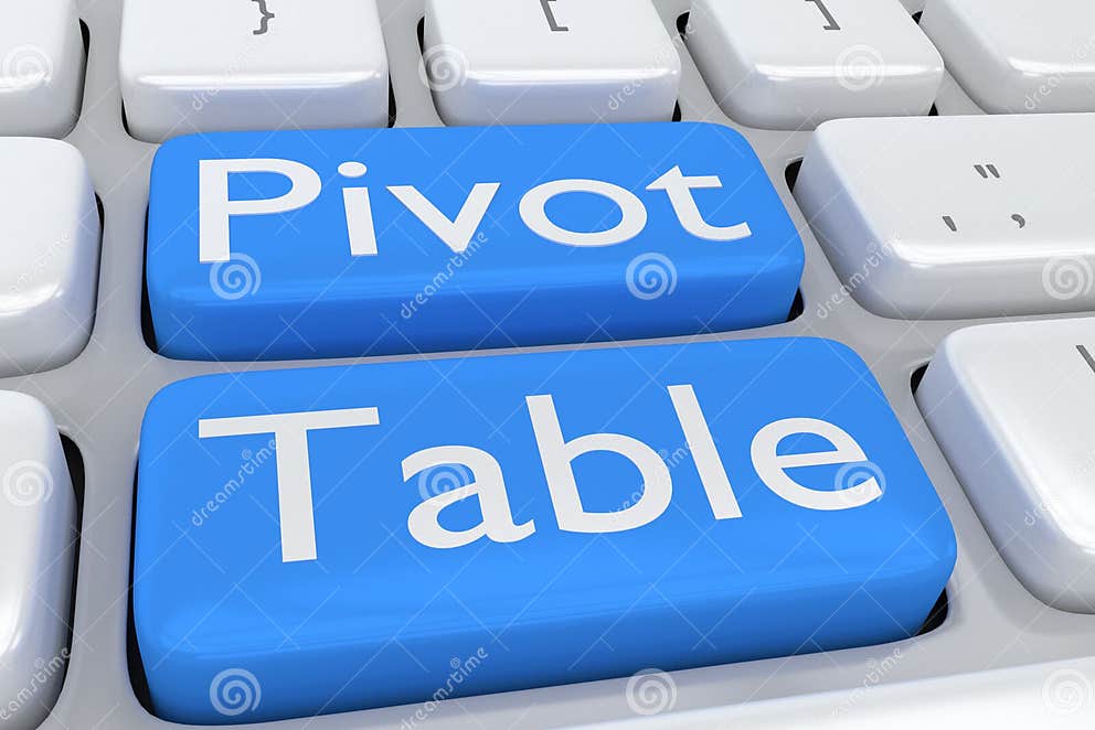 Pivot Table concept stock illustration. Illustration of experiment ...