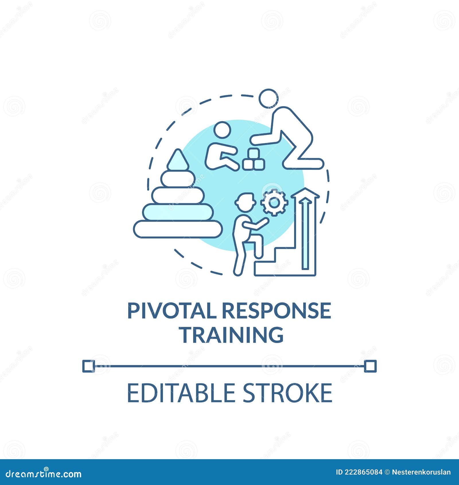 Pivotal Response Training Concept Icon Vector Illustration ...
