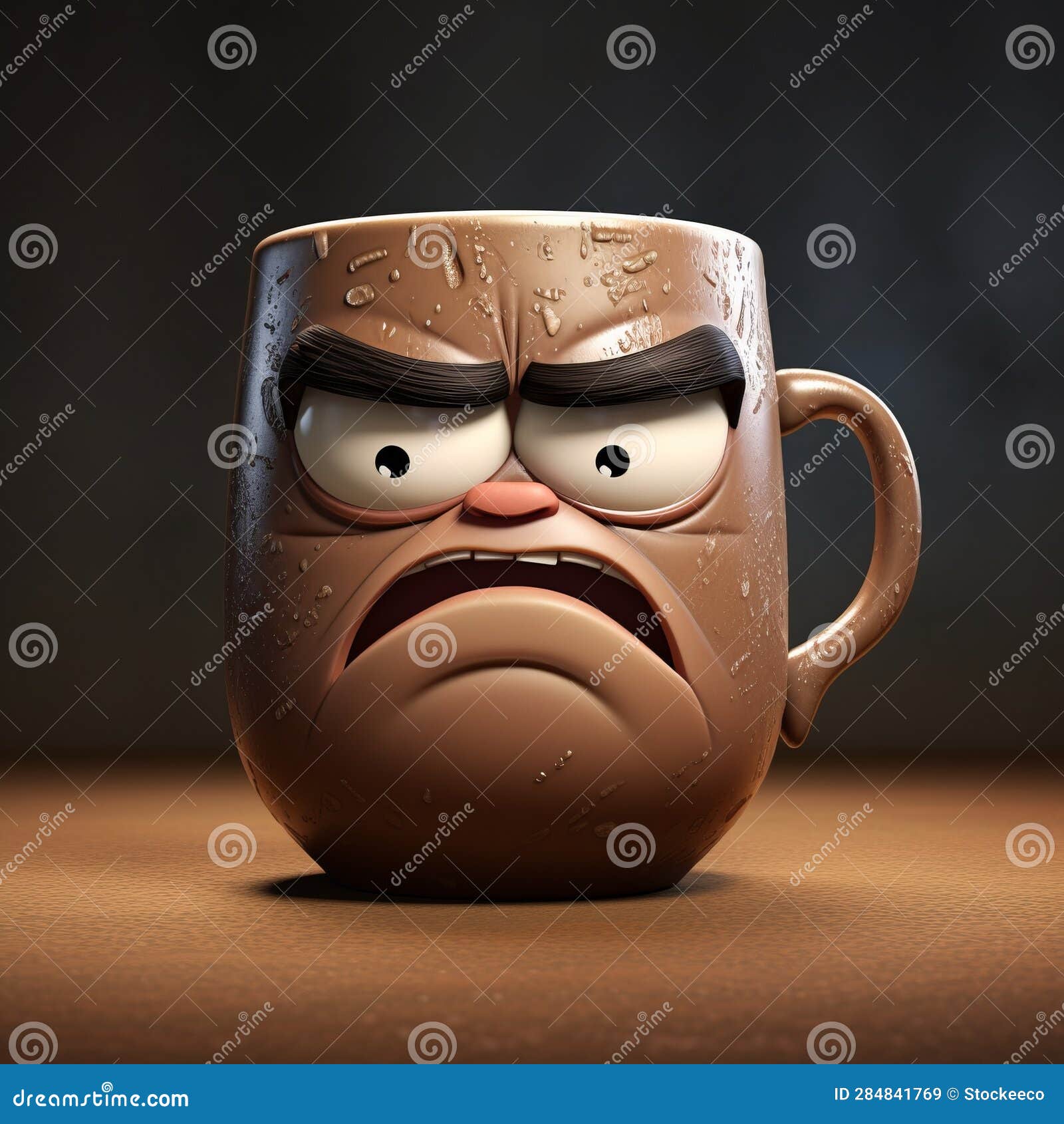 Pixar-inspired Grumpy Coffee Cup with Vray Tracing and Photo-realistic ...