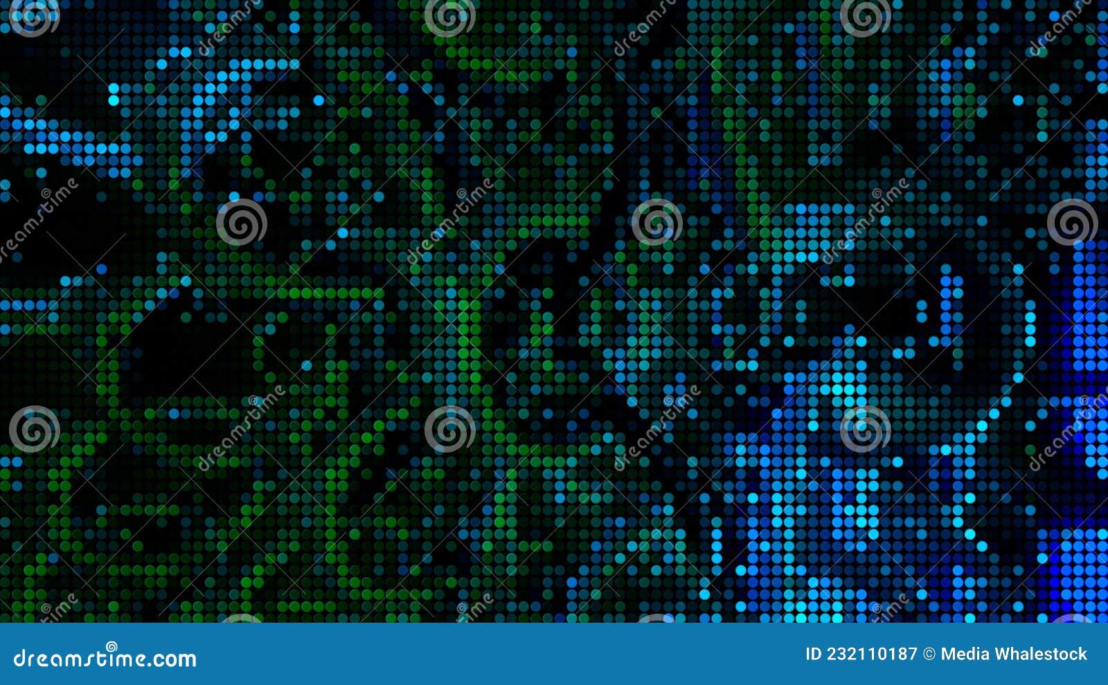 Pixel Animation of Colorful Bonded Circles, Seamless Loop. Design ...