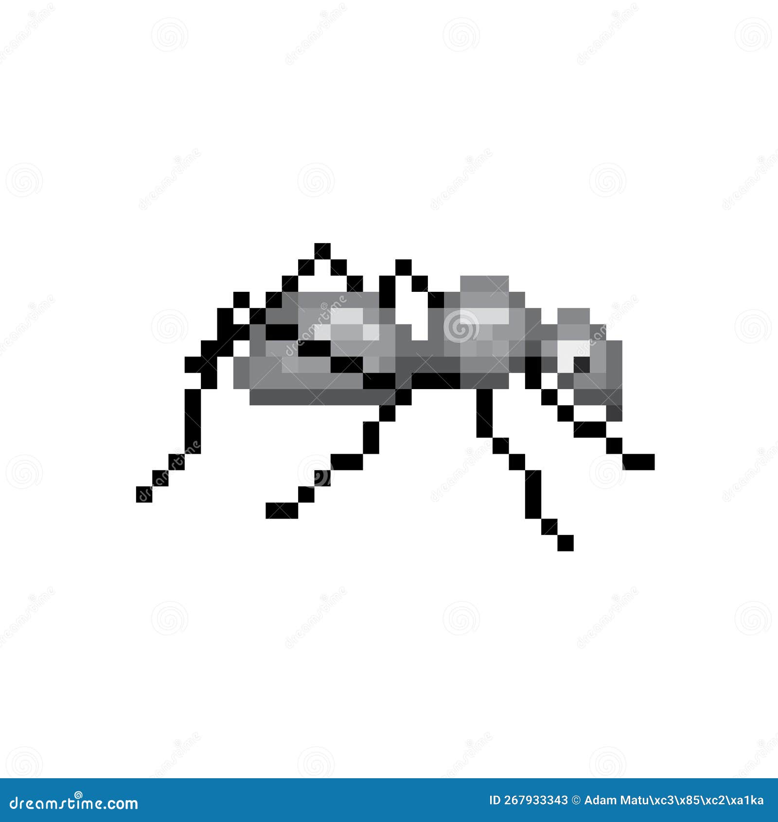 Pixel Ant, Vector Illustration Stock Vector - Illustration of cartoon ...