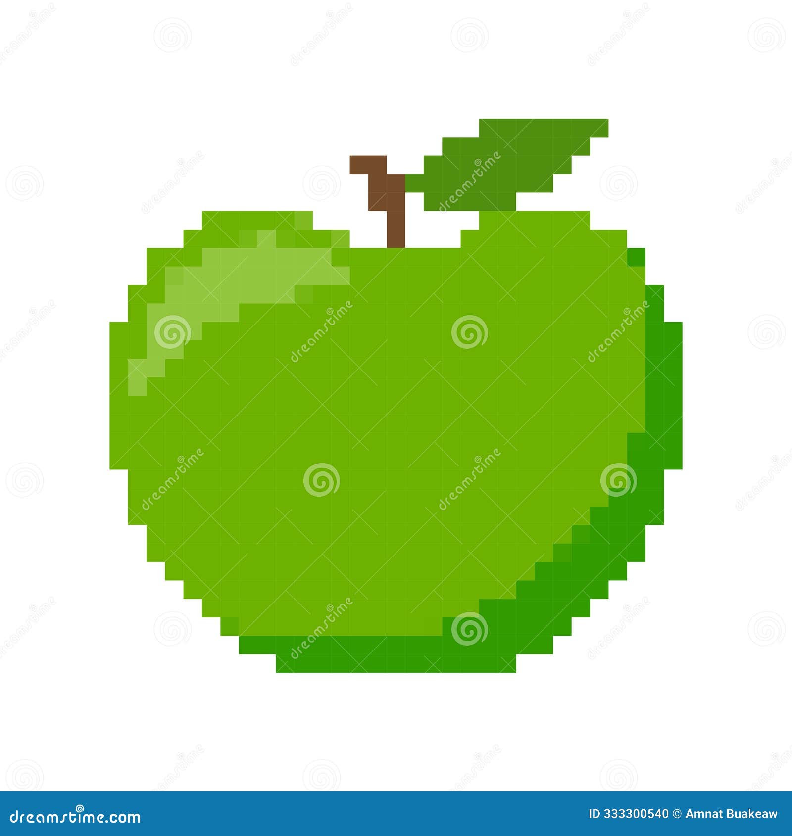 Apple, Pixel Apple Fruit, Pixel Apple Green for Icon, Pixel Apple for ...