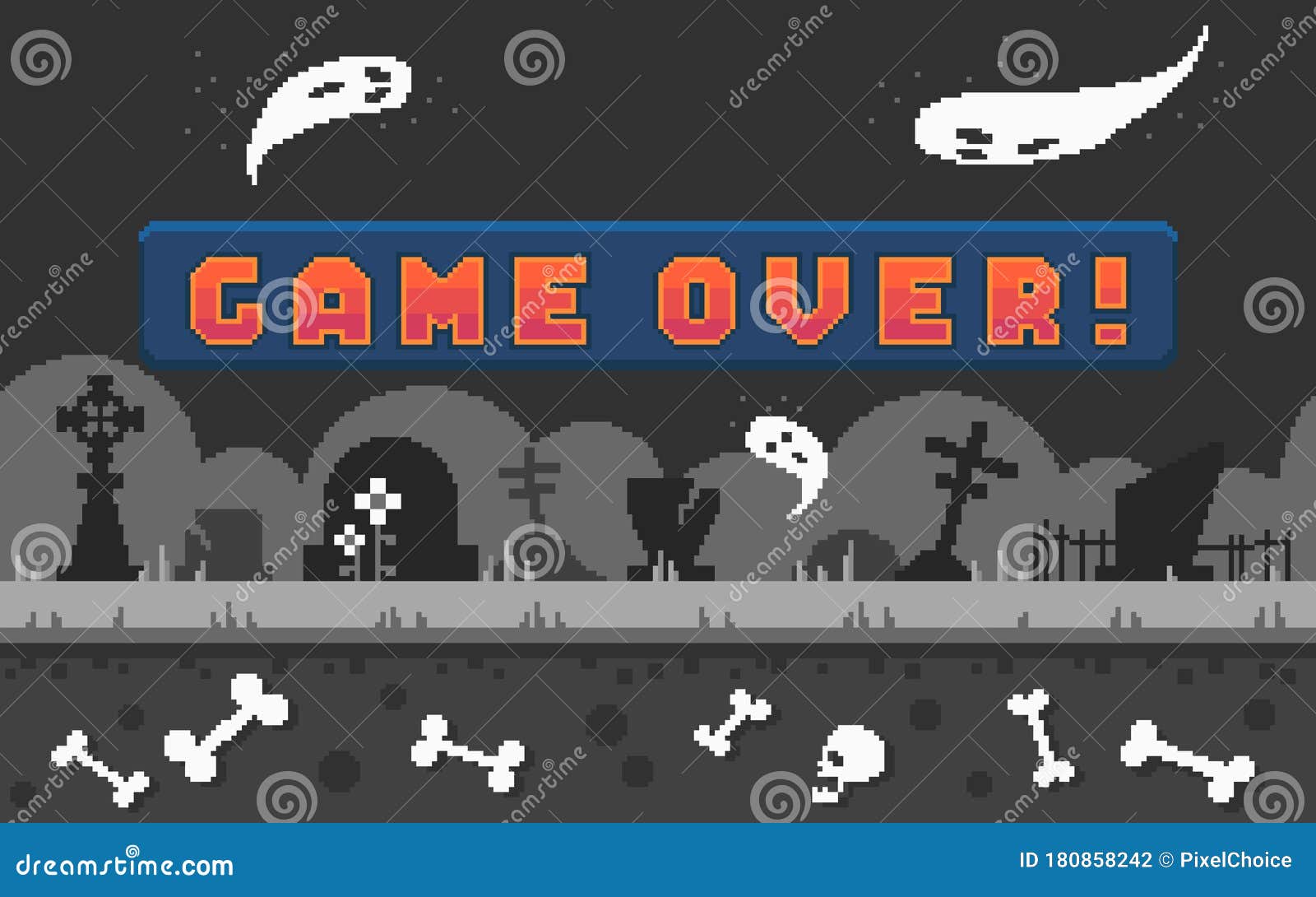 Game Over Banner Stock Illustrations – 2,181 Game Over Banner Stock ...