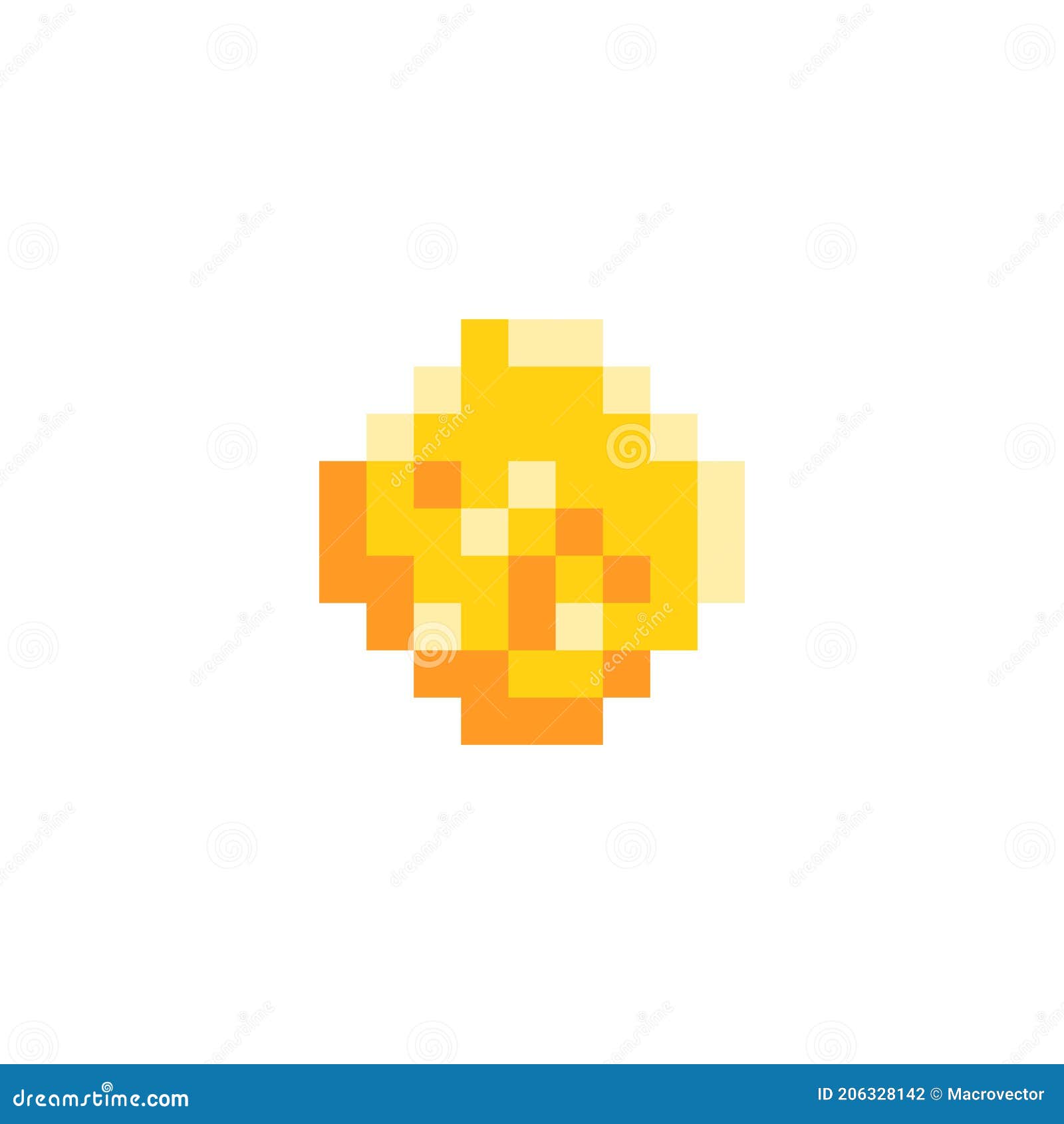 Pixel Arcade Game Icon stock vector. Illustration of elements - 206328142