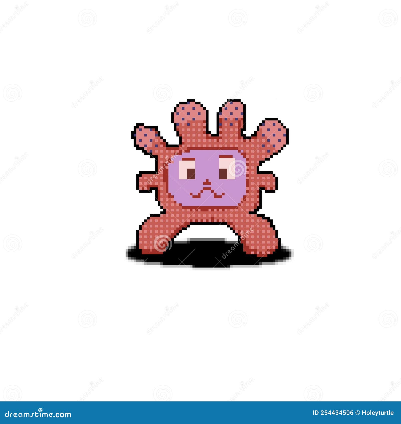 Pixel Art. Abstract Creature Stock Illustration - Illustration of ...