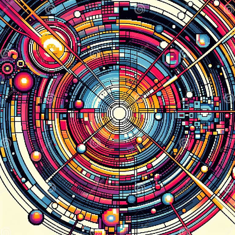 109 Pixel Art Abstract_ Pixel Art Posters with Abstract Design Stock ...