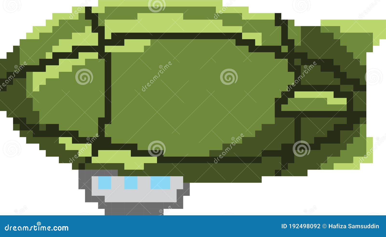 Pixel Art Airship. Vector Illustration Decorative Design Stock Vector ...