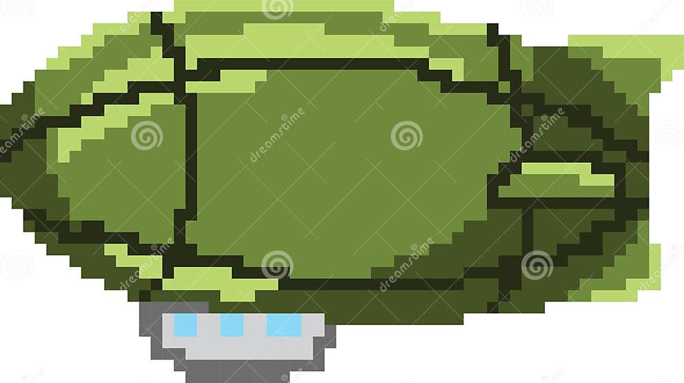 Pixel Art Airship. Vector Illustration Decorative Design Stock Vector ...