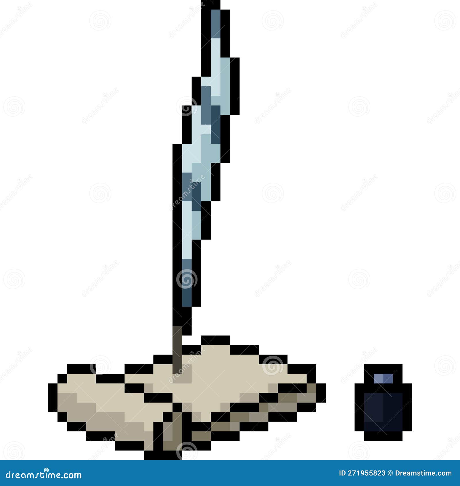 Pixel Antique Scrolls Set. Ancient Blank Papyrus Parchment Roll Vector ...