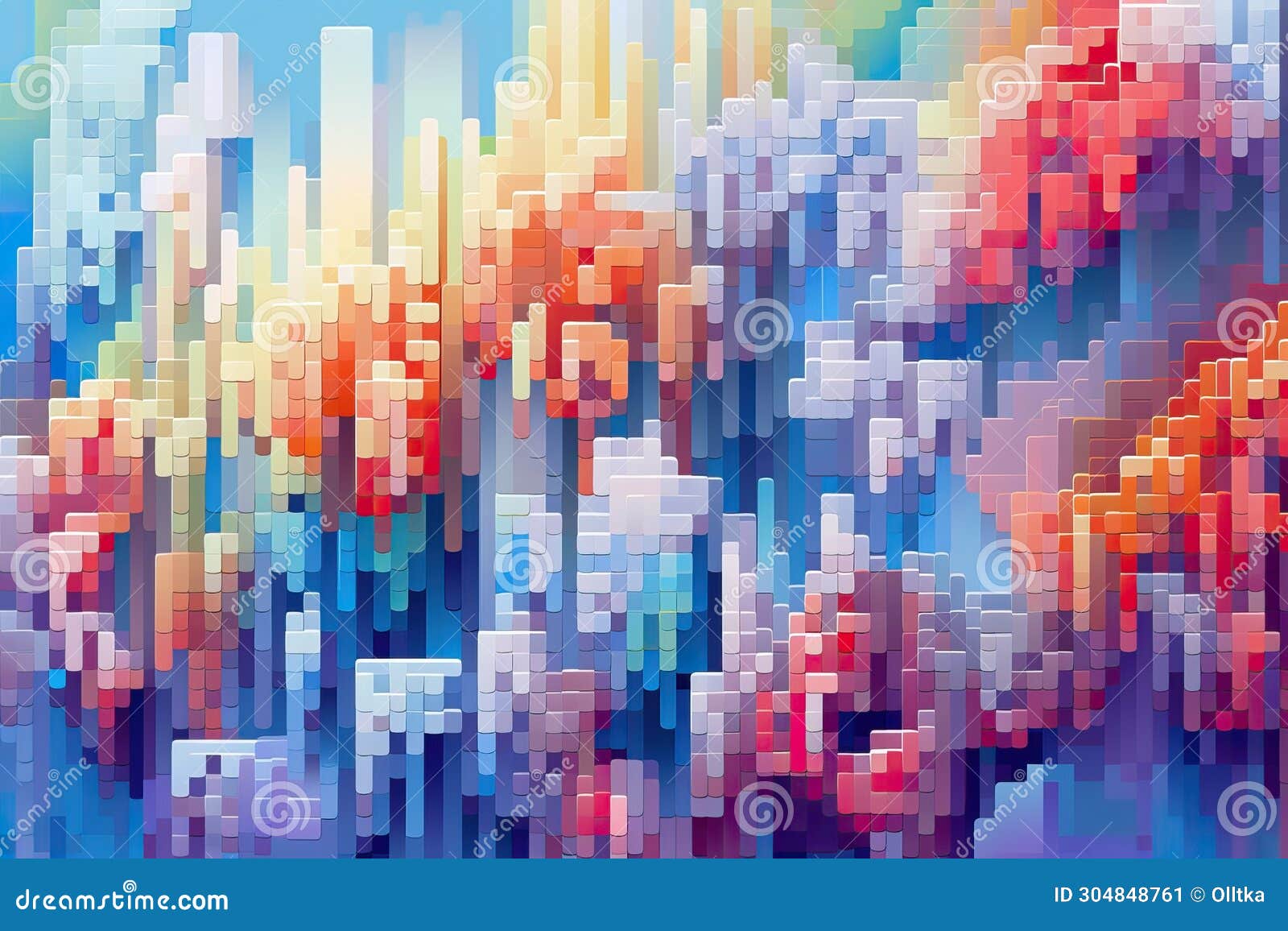 Pixel Art Background with Abstract Pixel Blue, Yellow, Red, Orange ... Pixel Art Background with Abstract Pixel Blue, Yellow, Red, Orange ...