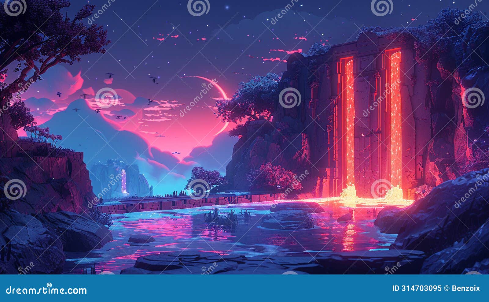 Pixel Art Backgrounds for Streaming Platforms the Stages Blur into ...