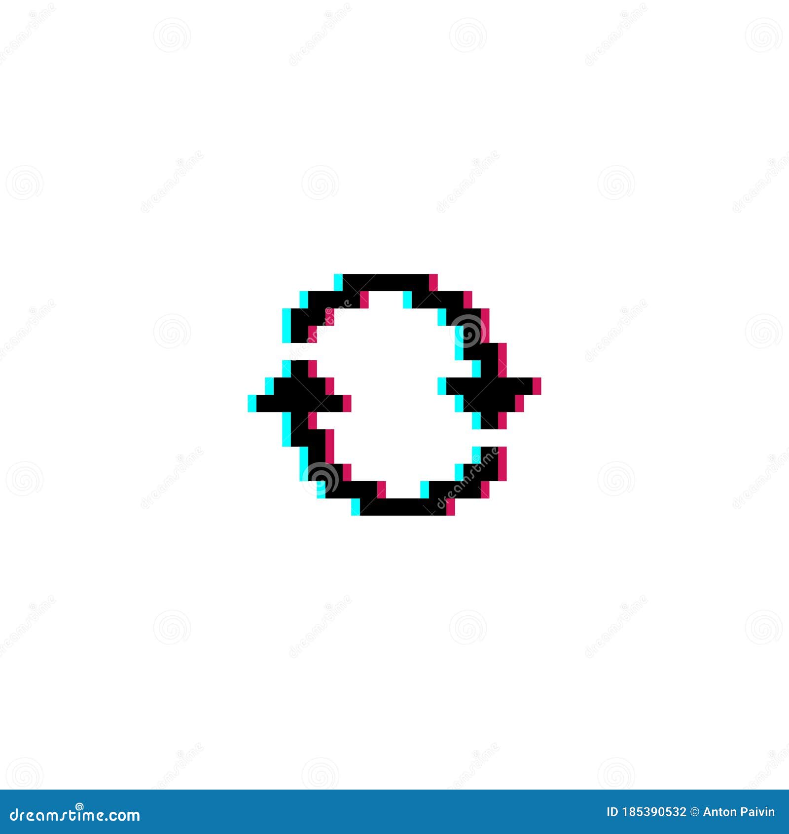 Pixel Art 8-bit Circle Loading Icon with Glitch Effect - Isolated ... Pixel Art 8-bit Circle Loading Icon with Glitch Effect - Isolated ...