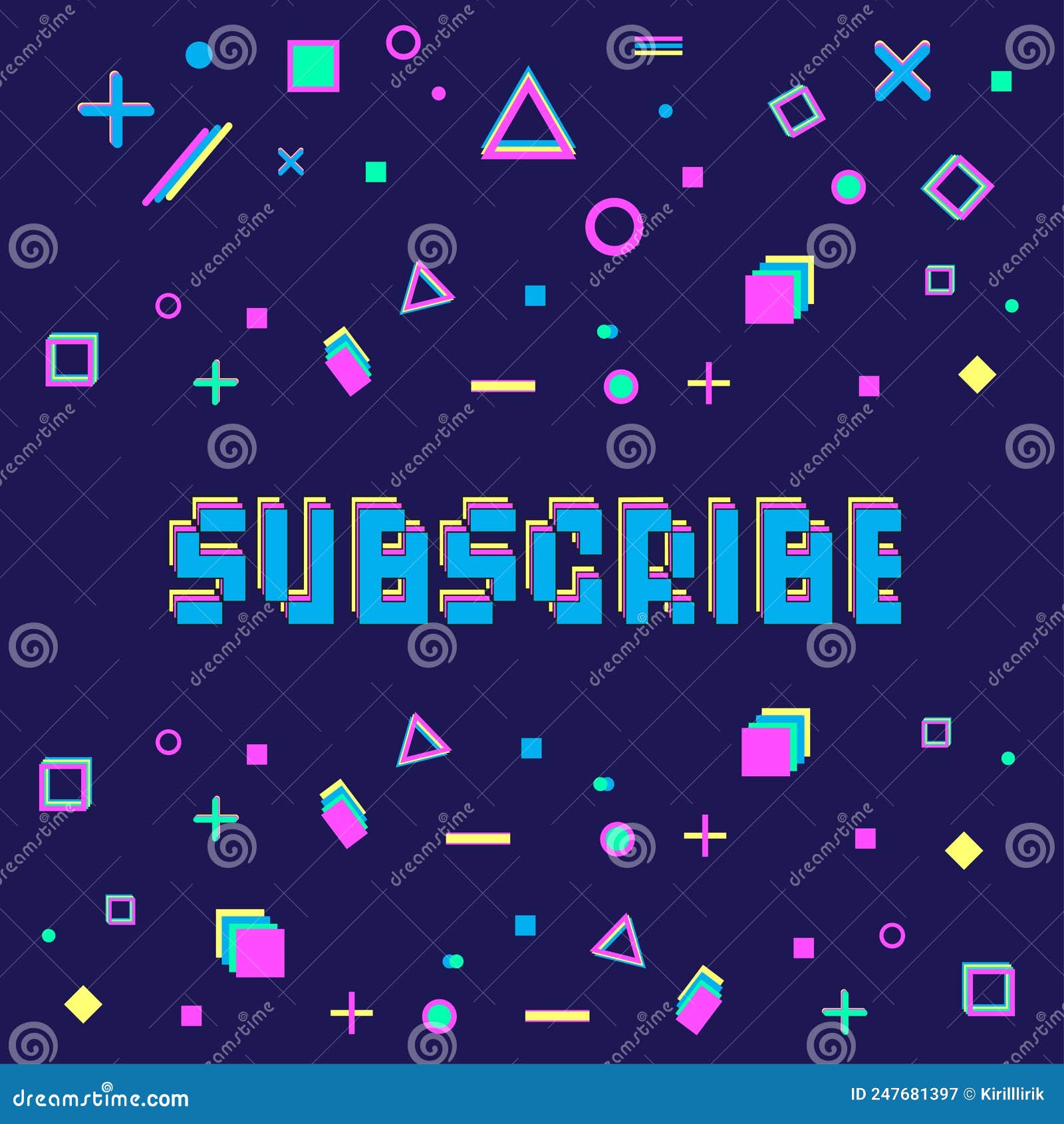 Subscribe, Pixel Art 8-bit Retro Game Style Speech Bubbles Set with ...