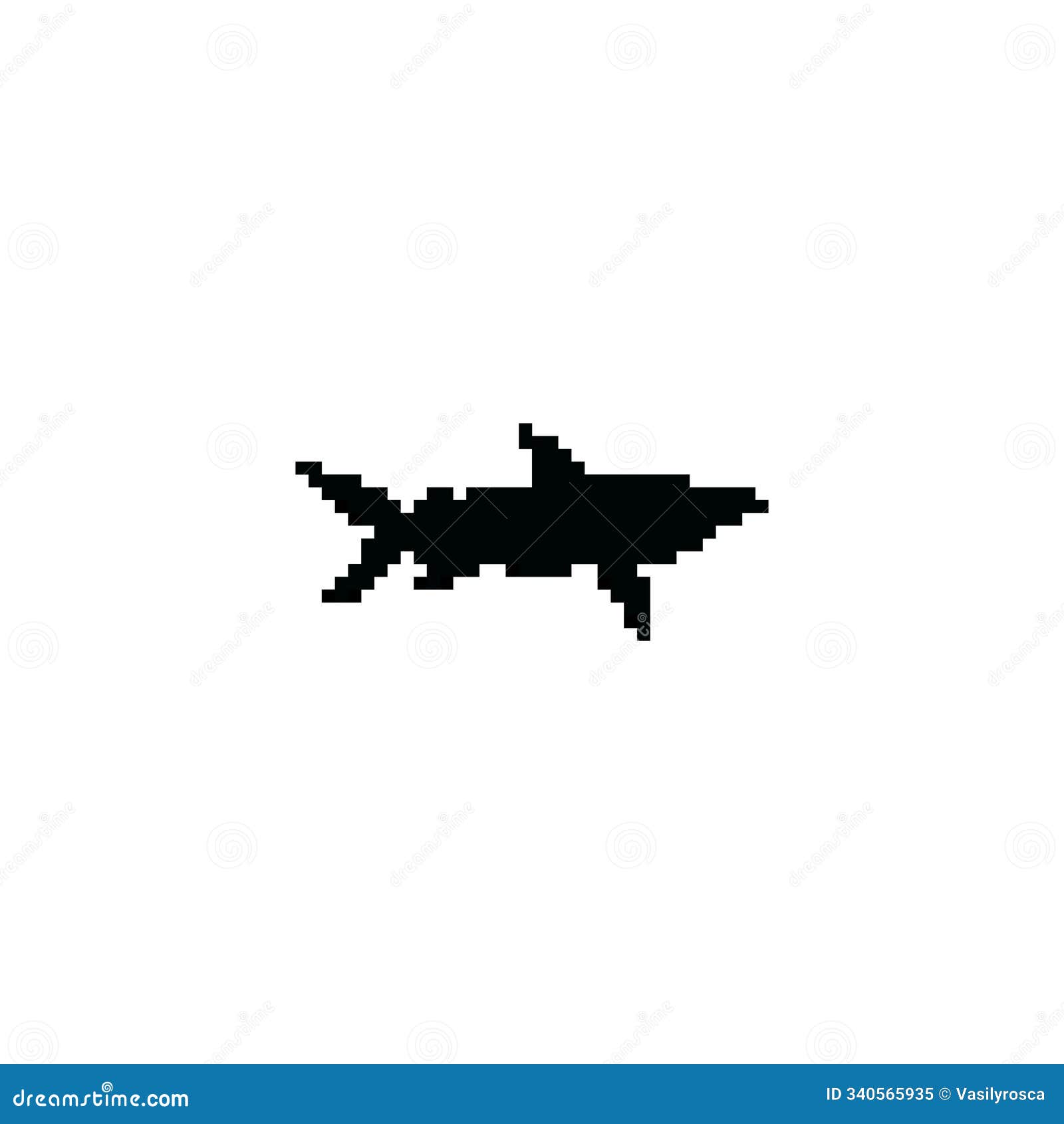 Pixel Shark: A Cute And Playful Minecraft Character In Pixel Art ...