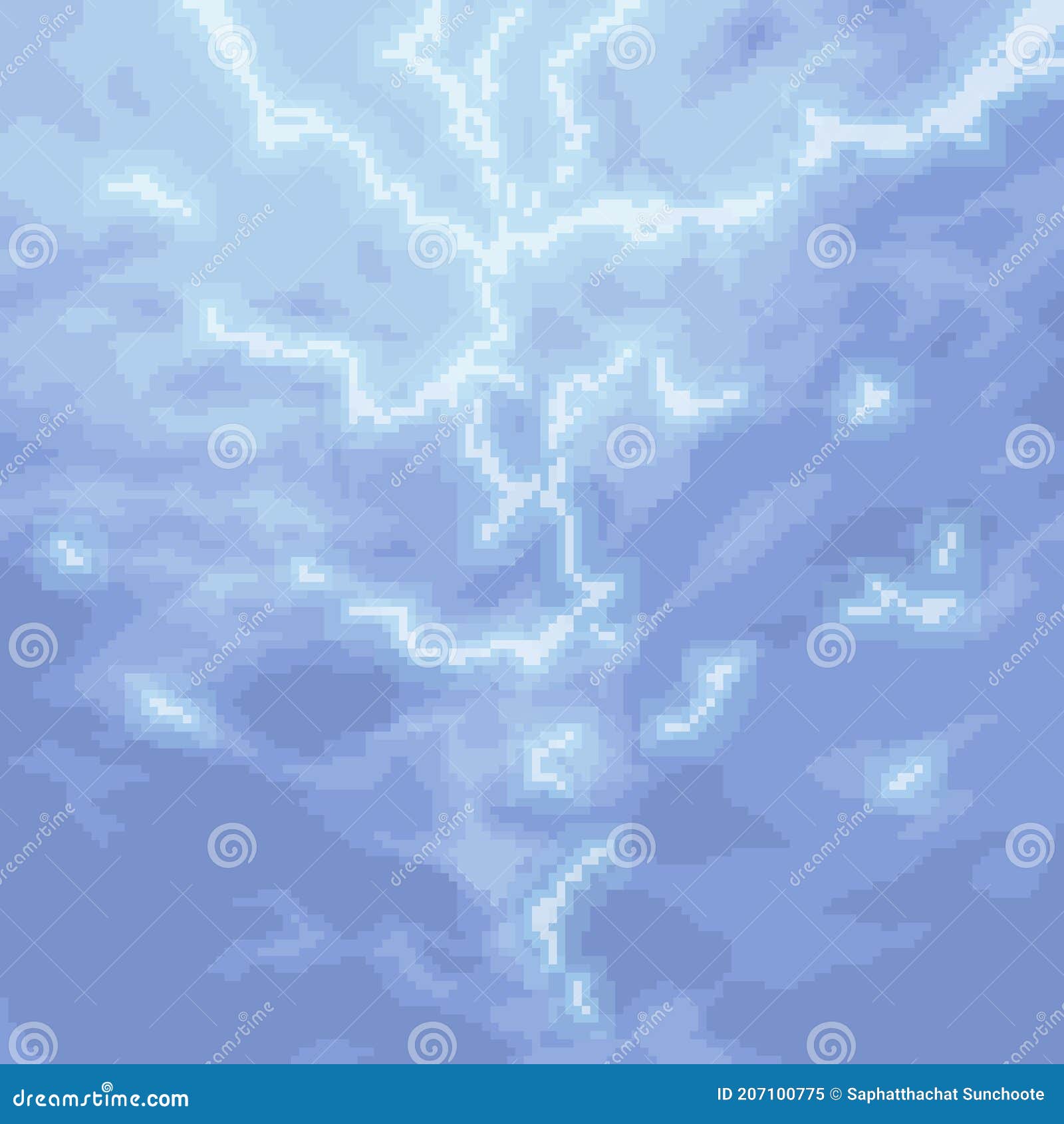 Pixel Lightning Vector Set, 8-bit Style Electric Discharges ...