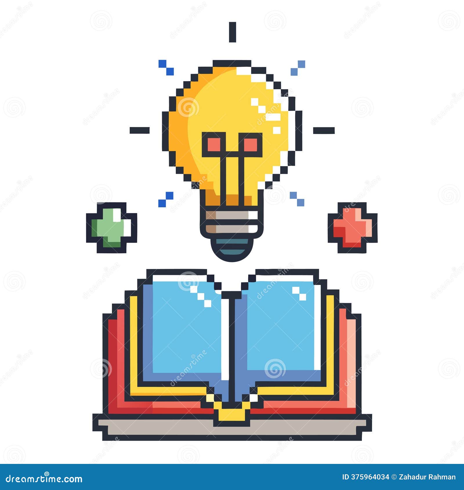 Pixelated Open Cardboard Box Illustration. Simple Pixel Art Of A Brown ...