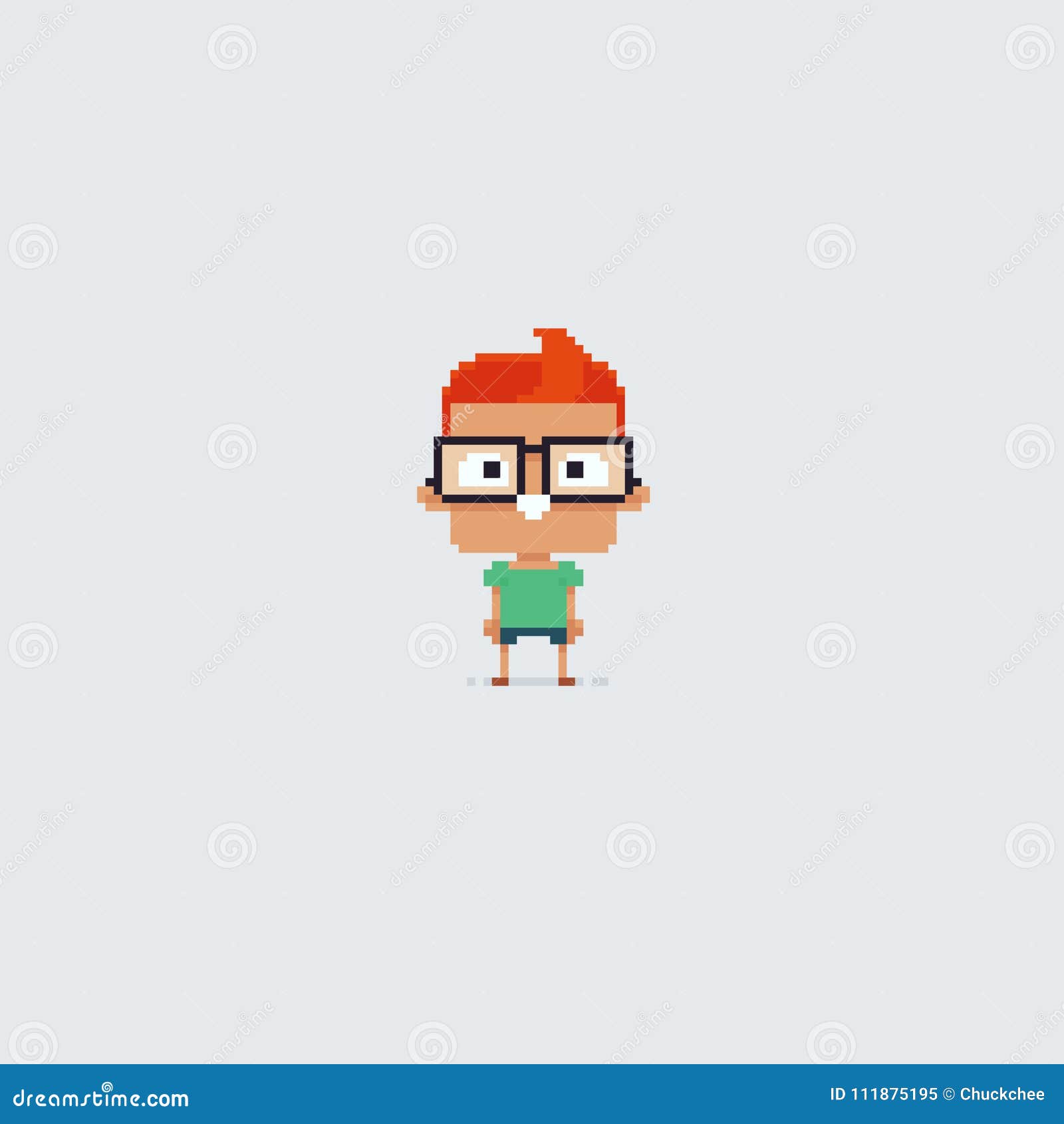 Pixel Art Boy ilustração do vetor. Ilustração de divertimento - 111875195