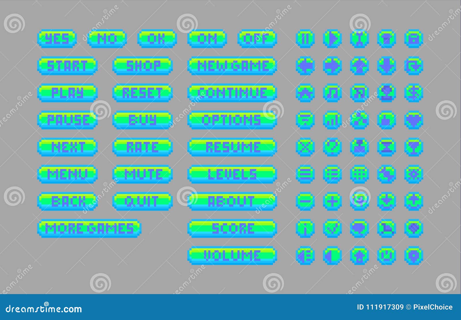 Pixel art bright buttons. stock vector. Illustration of graphics ... Pixel art bright buttons. stock vector. Illustration of graphics ...