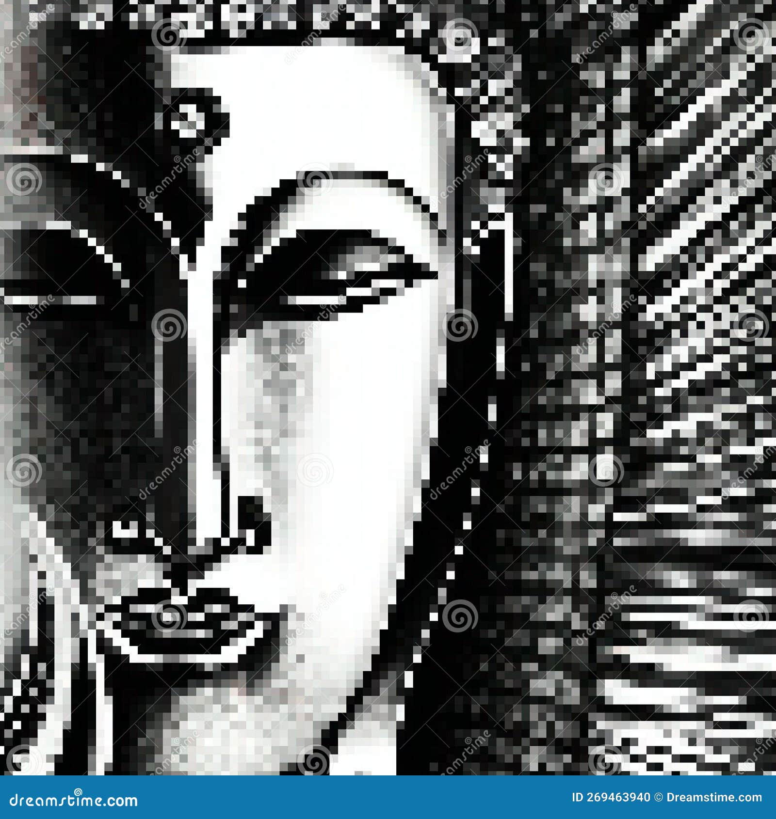 Pixel Art Of Buddha Statue Royalty-Free Stock Image | CartoonDealer.com ...