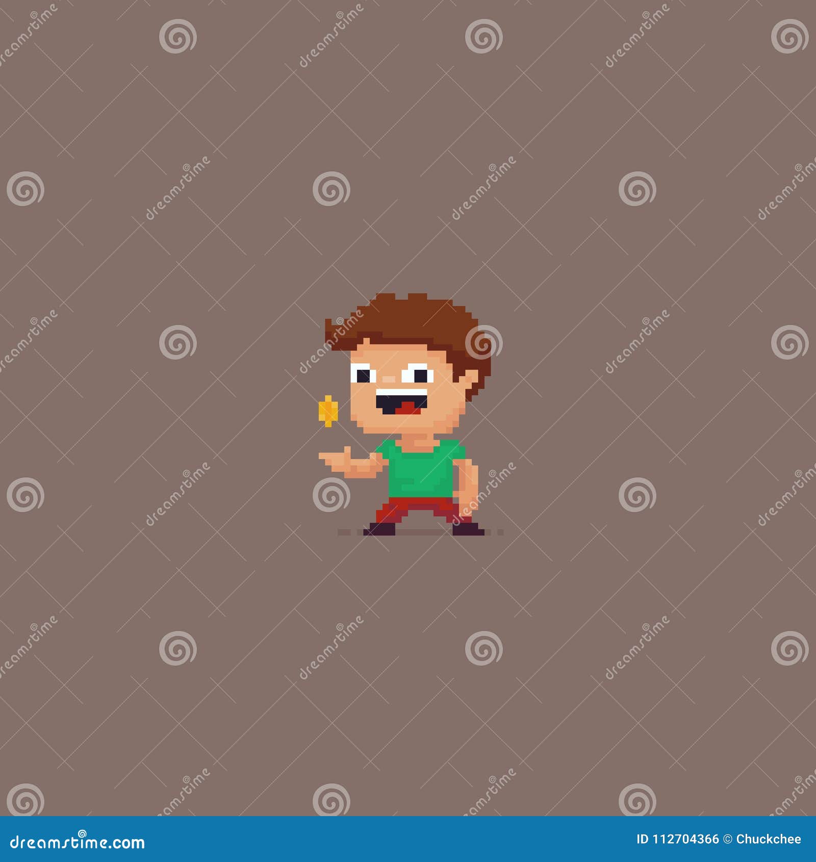 Pixel Art Character Vector Illustration | CartoonDealer.com #112704366