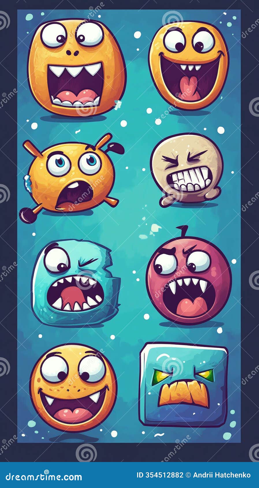 Pixel Art Emojis Showcasing Various Emotions In Simple Colorful Designs ...