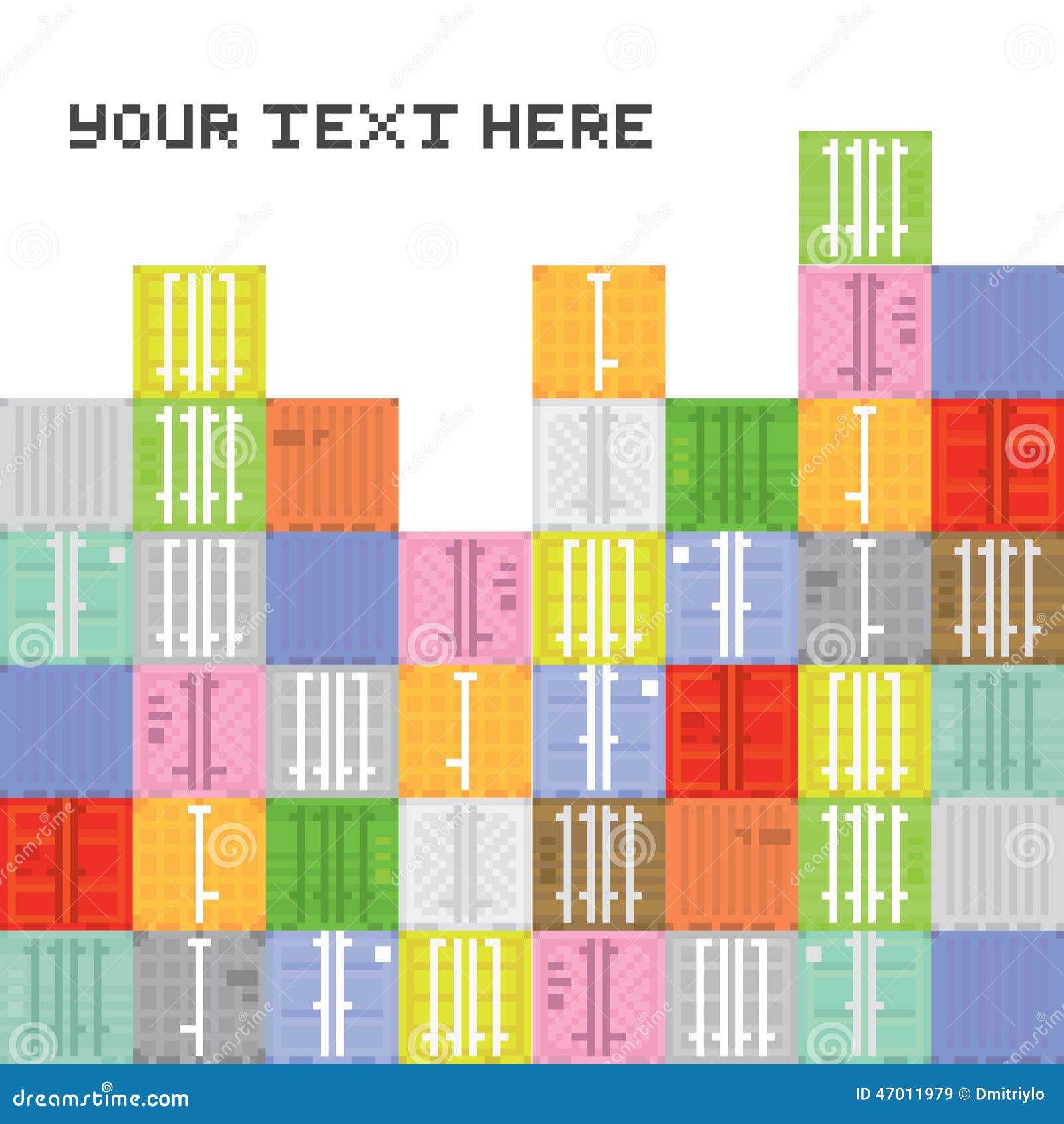 Container Stack Icon Cartoon Vector | CartoonDealer.com #229744903