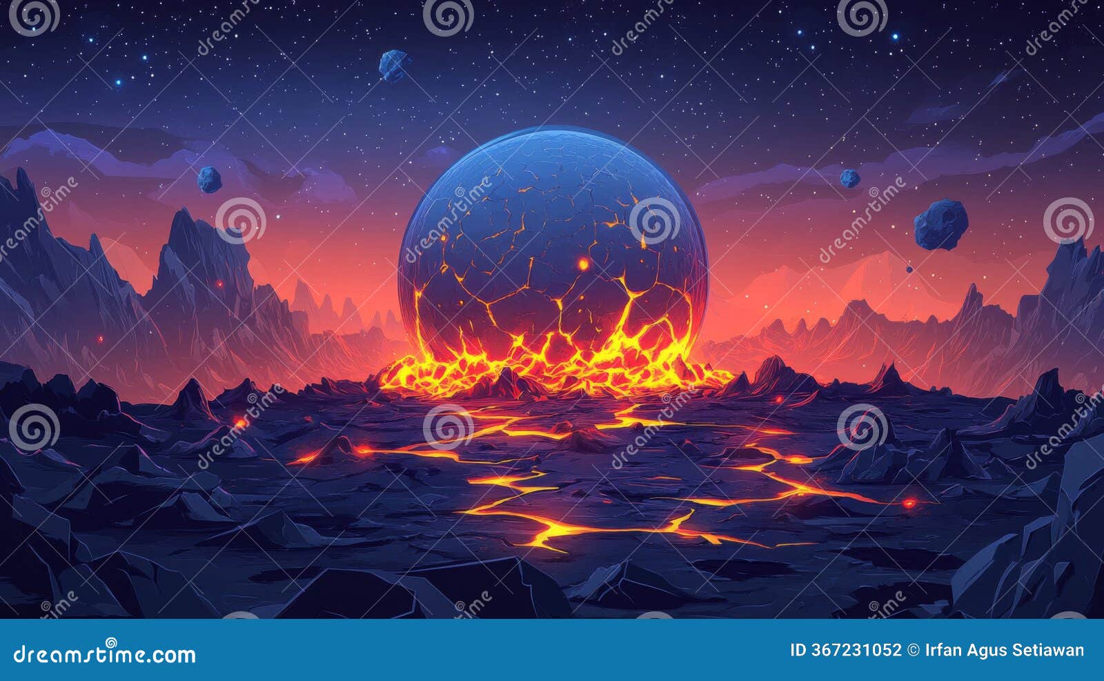 Pixel Art Lava Cave Tunnel Royalty-Free Stock Photo | CartoonDealer.com ...