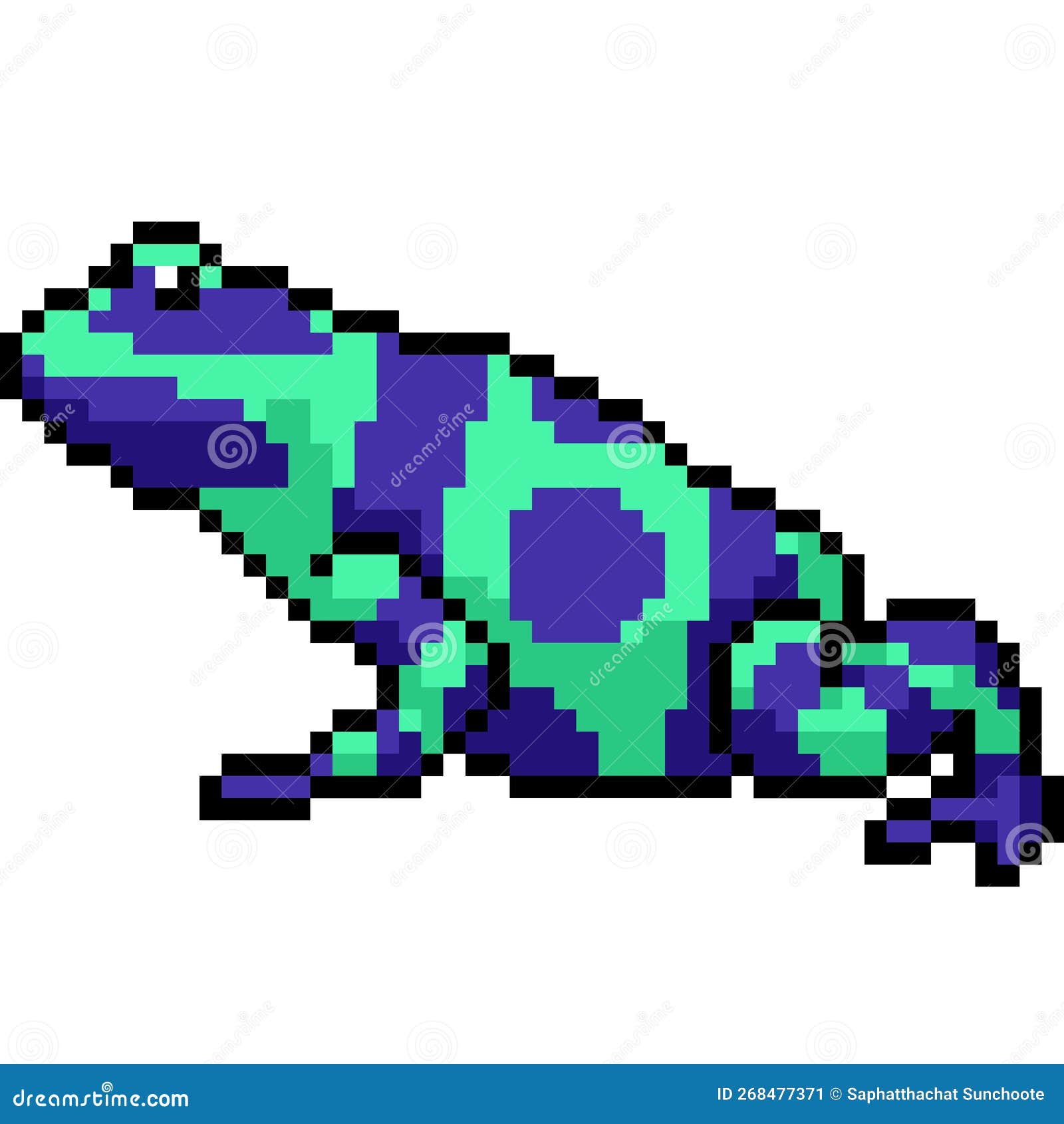 Pixel Art Frog King Illustration Character Cartoon Vector ...