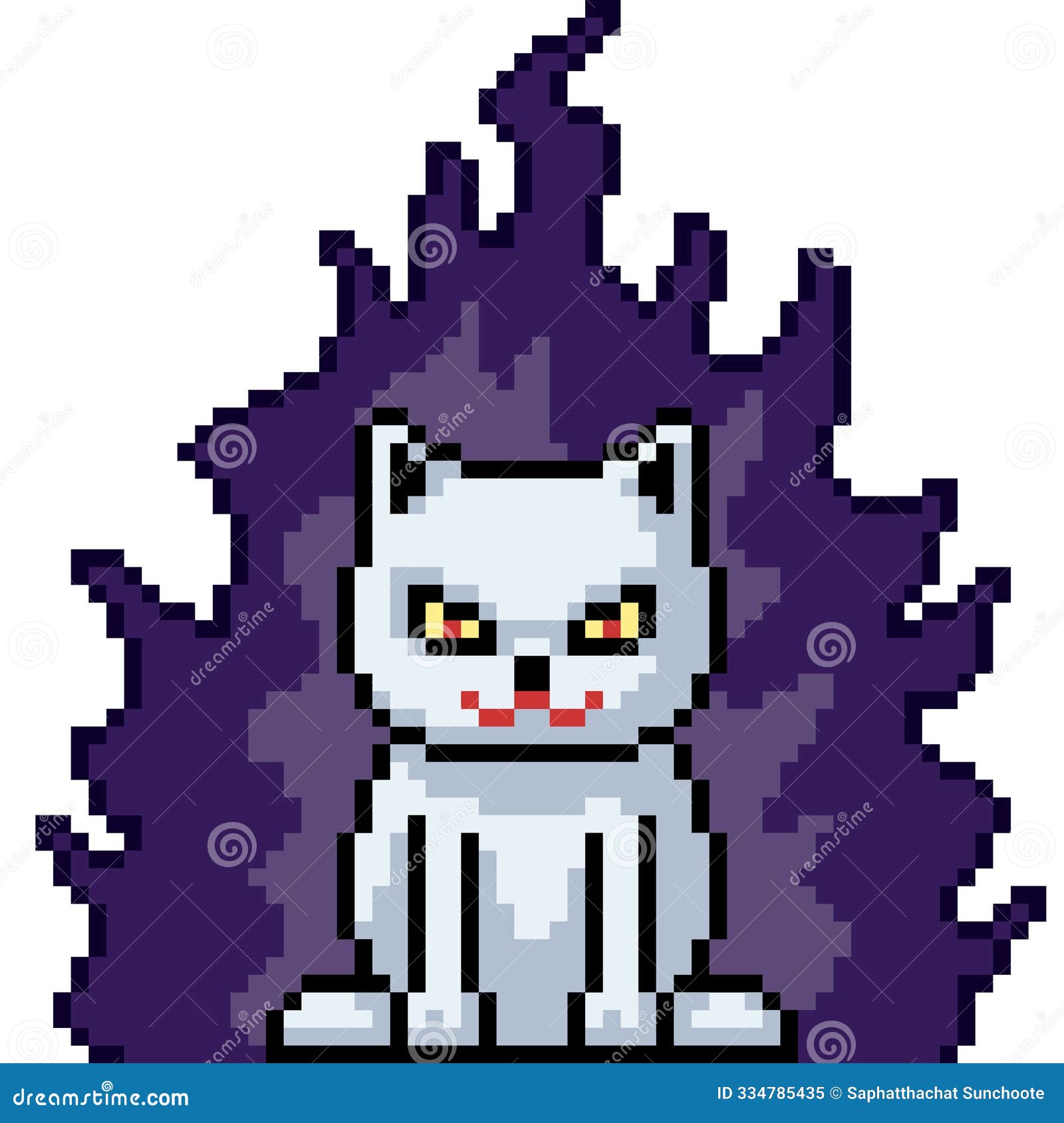 Pixel Art Of Devil Business Man Vector Illustration | CartoonDealer.com ...