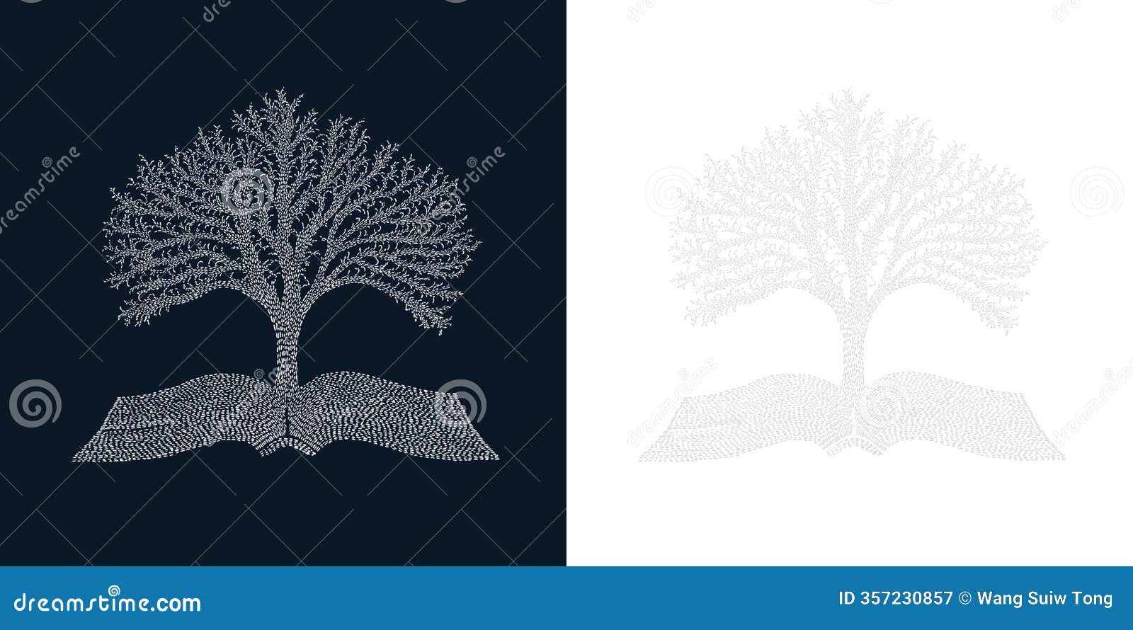 Pixel Art Tree Growing from Open Book with Transparent Background Stock ...