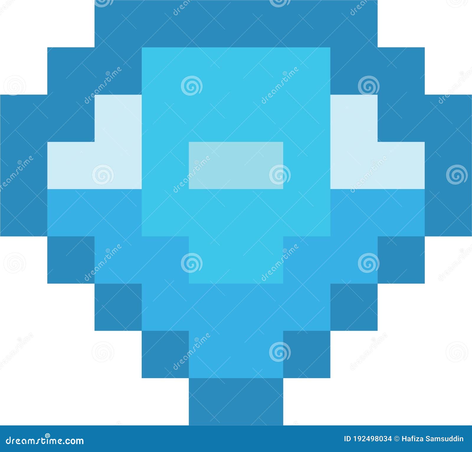 Pixel Art Diamond. Vector Illustration Decorative Design Stock Vector ...