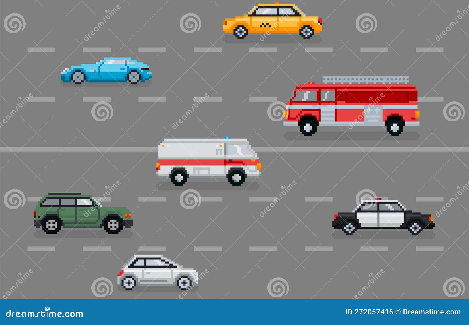 8-bit Pixel Road Traffic Signs Vector Illustration | CartoonDealer.com ...