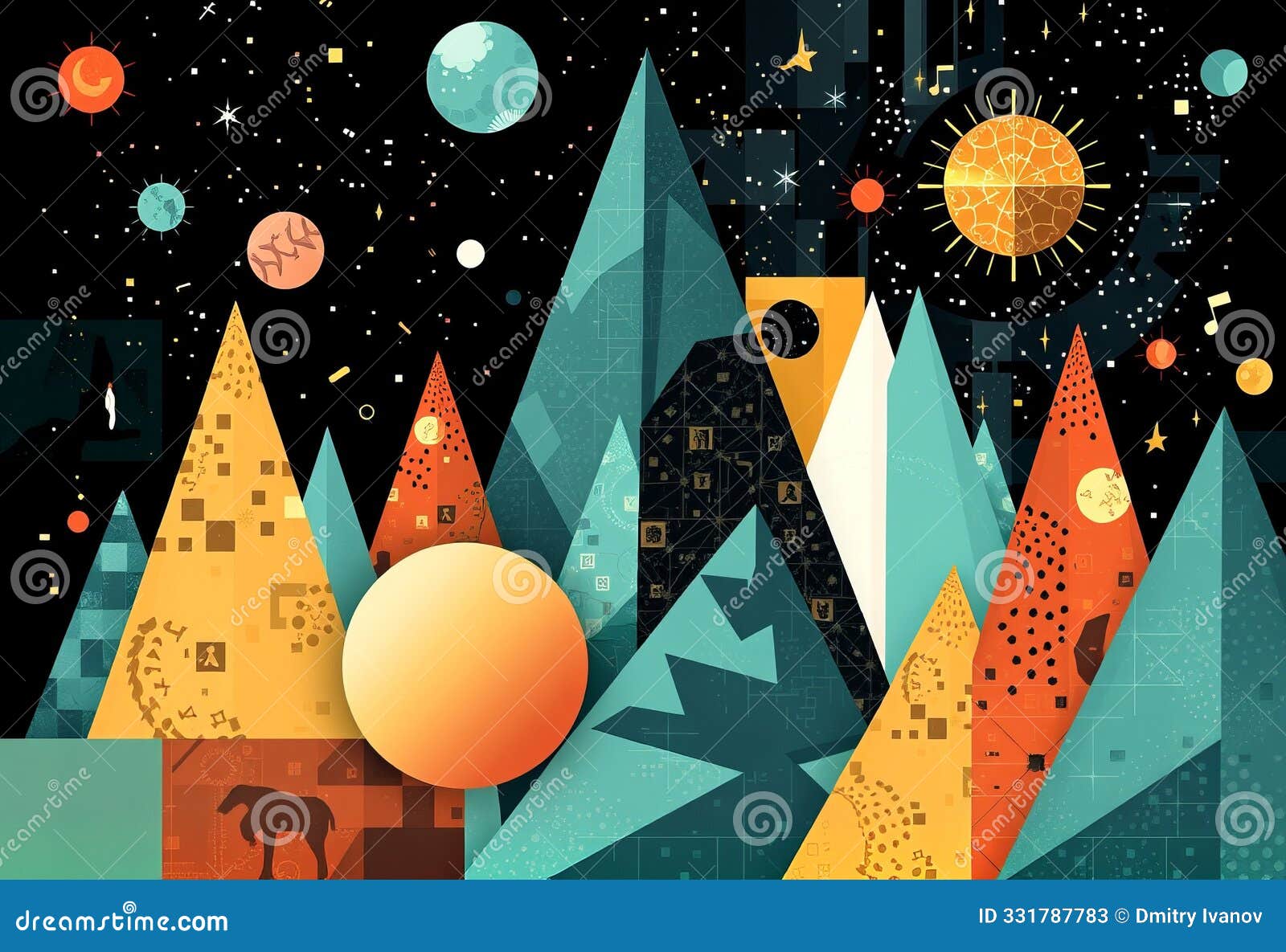 Pixel Art Digital Collage Pixel Art Elements Arranged Stock ...