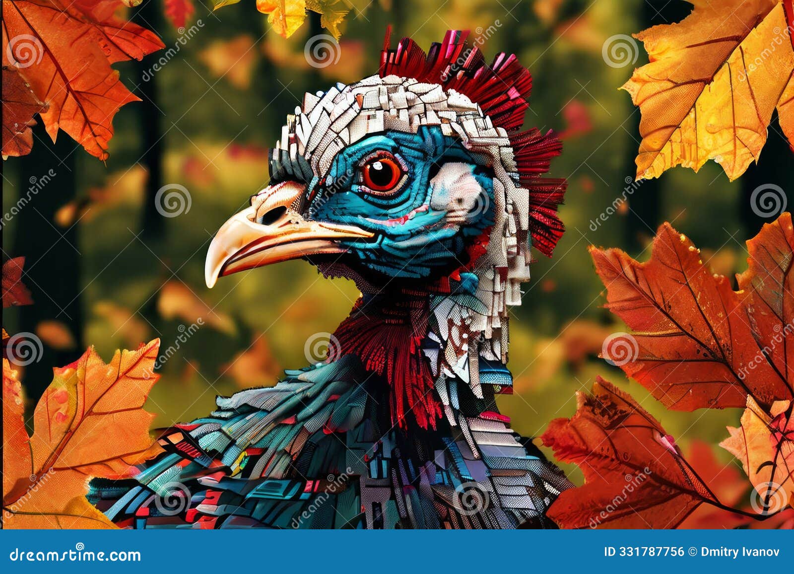 Pixel Art Digital Collage a Pixelated T Strange Old Stock Photo - Image ...