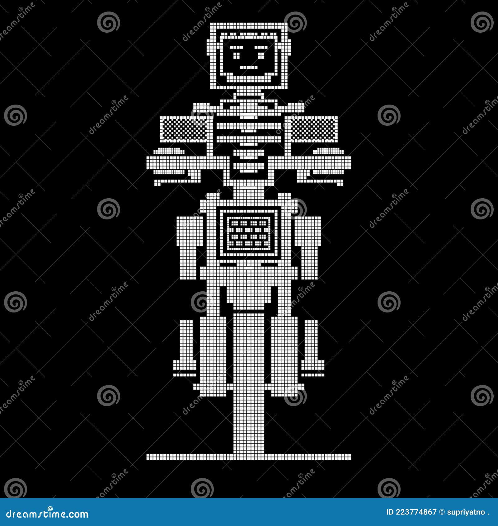 Pixel art the driver man stock illustration. Illustration of sketch ...